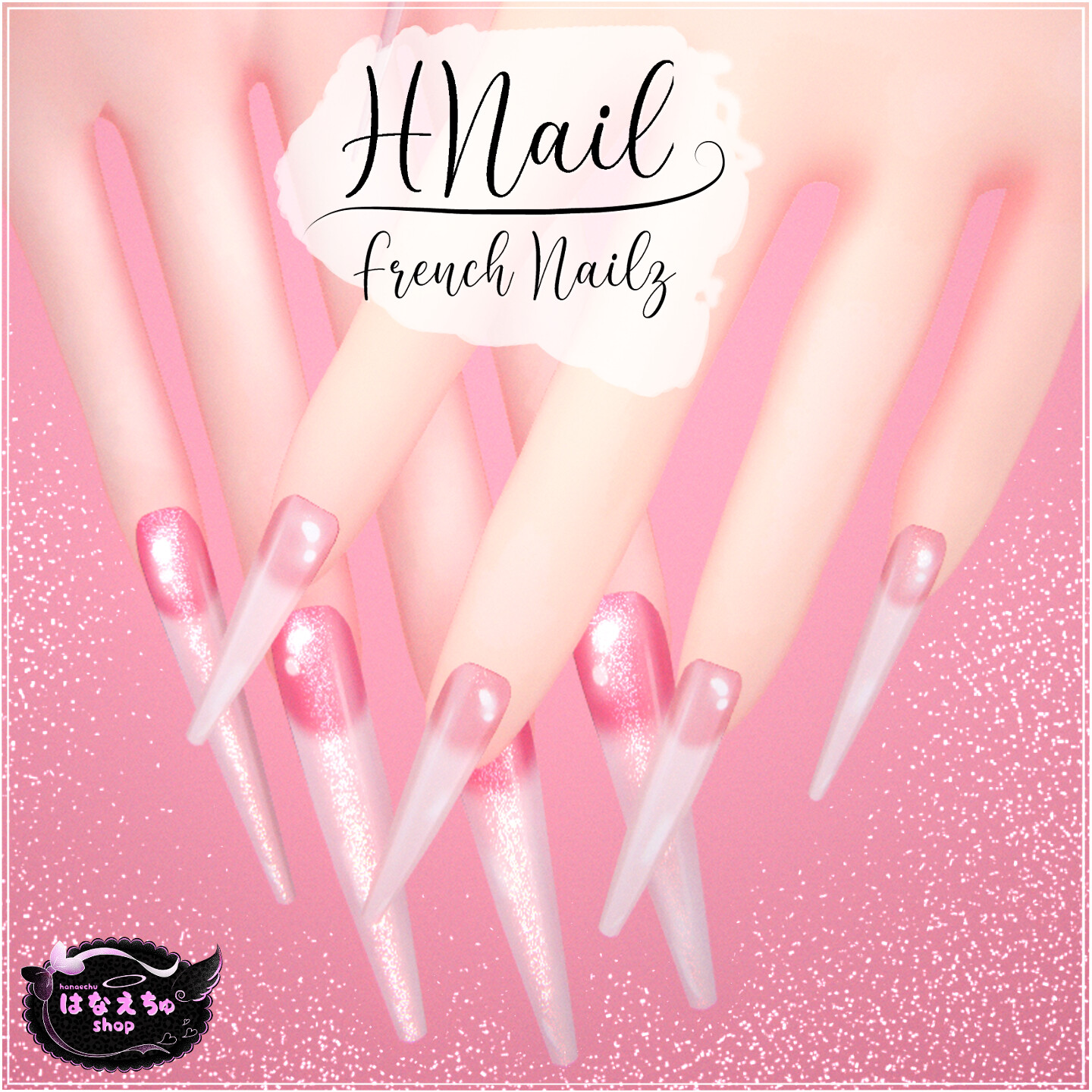 ArtStation - HNail - French Nailz 3D Model