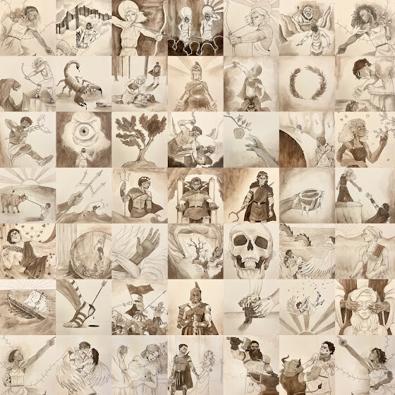 ArtStation - 49 Drawings- "Greek Mythology"
