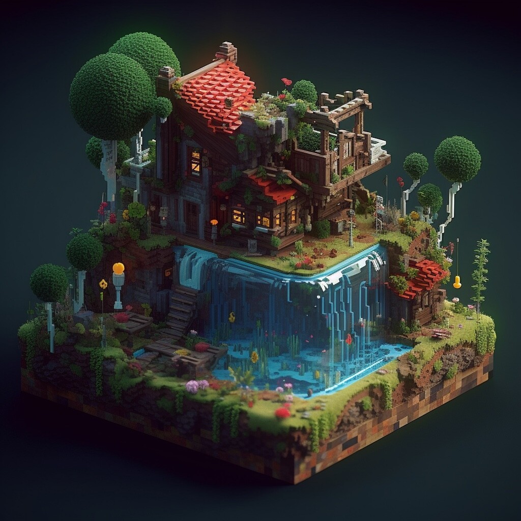 ArtStation - MicroLands - Dewy Cottage