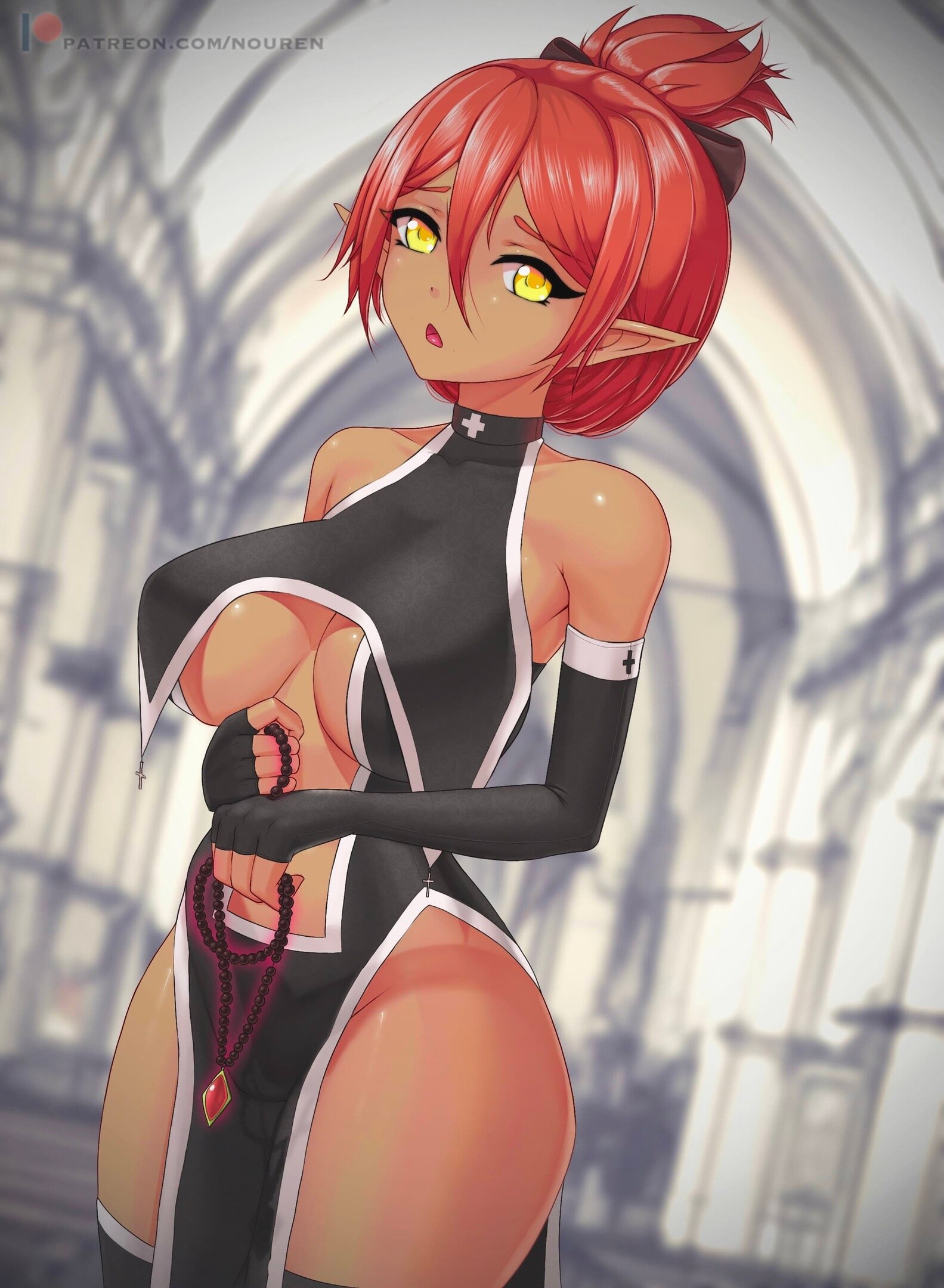 ArtStation - Commission. Nun-demon