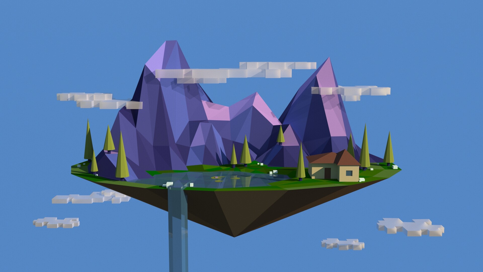 ArtStation - Floating island