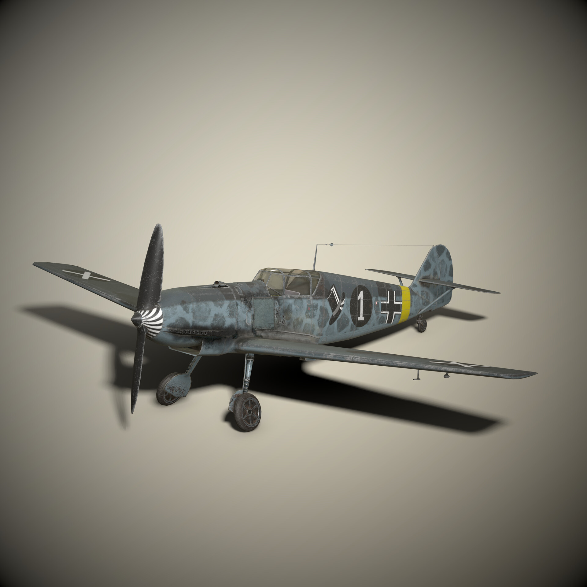 ArtStation - Messershmitt_Bf109A