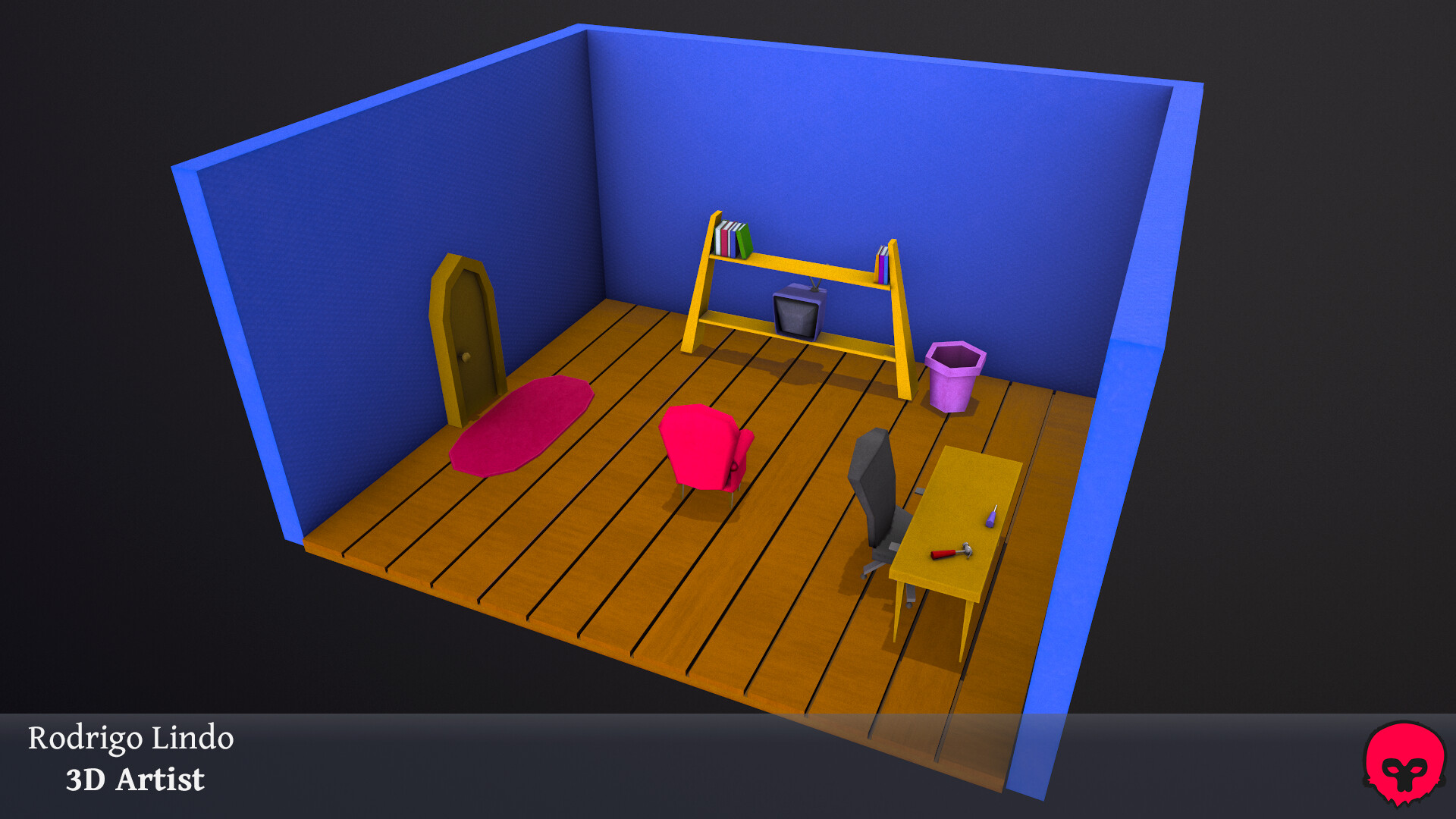 ArtStation - Low poly room