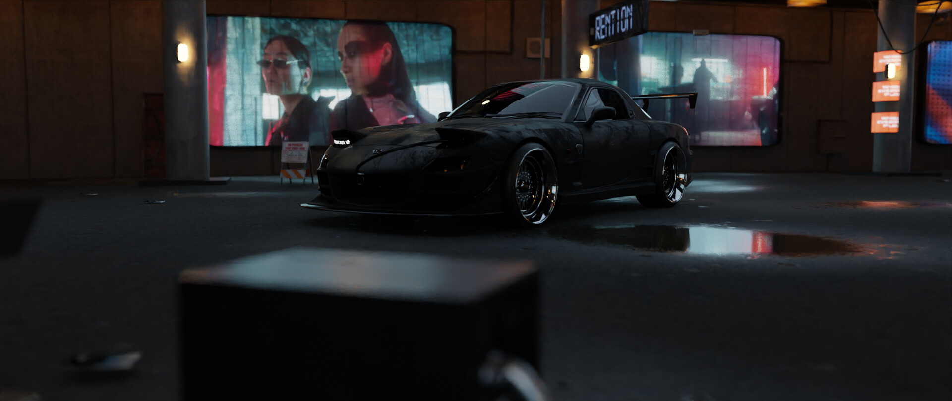ArtStation - Custom RX-7 Frame Shots | Made with Blender