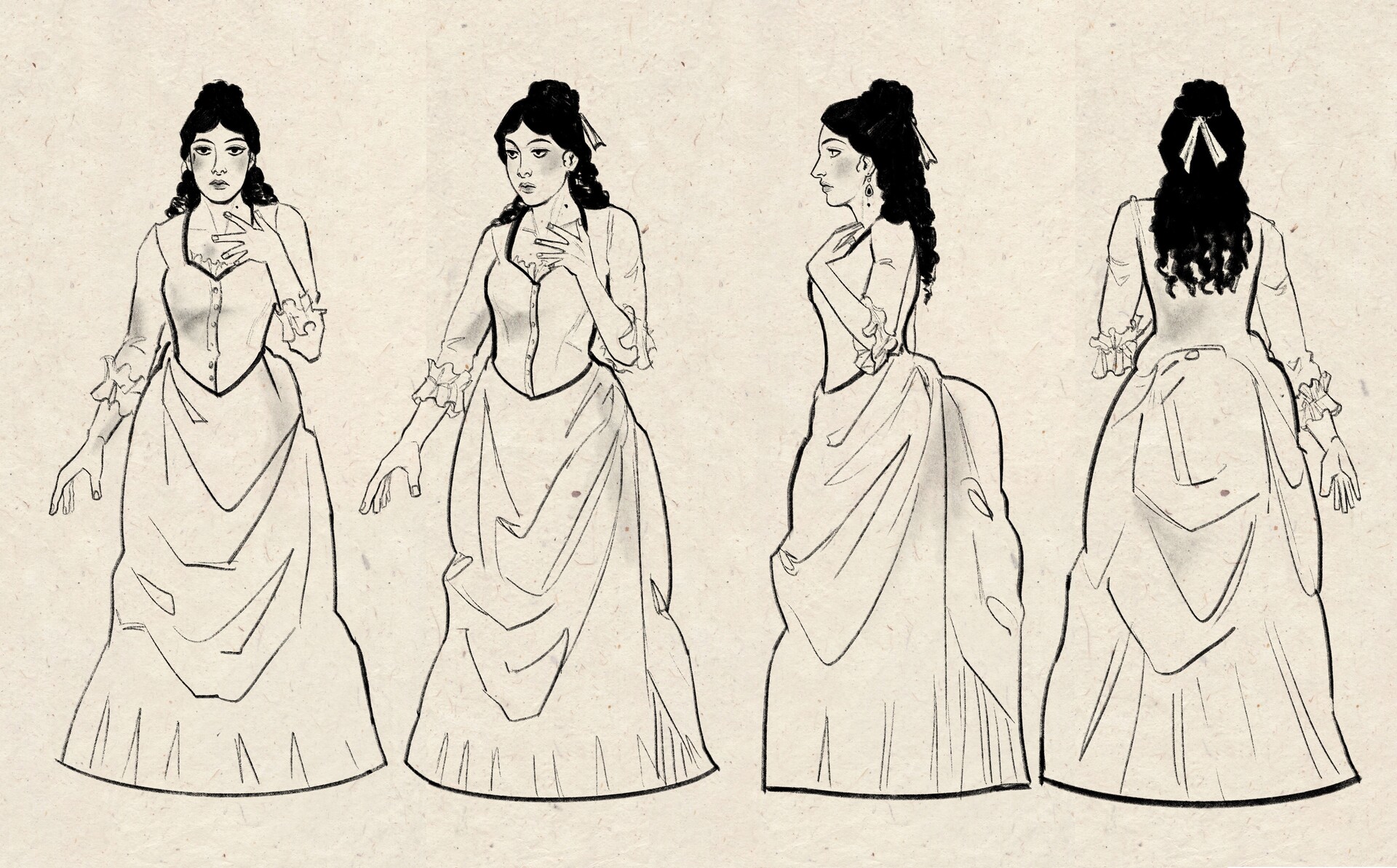 ArtStation - “Carmilla” character sheets and studies