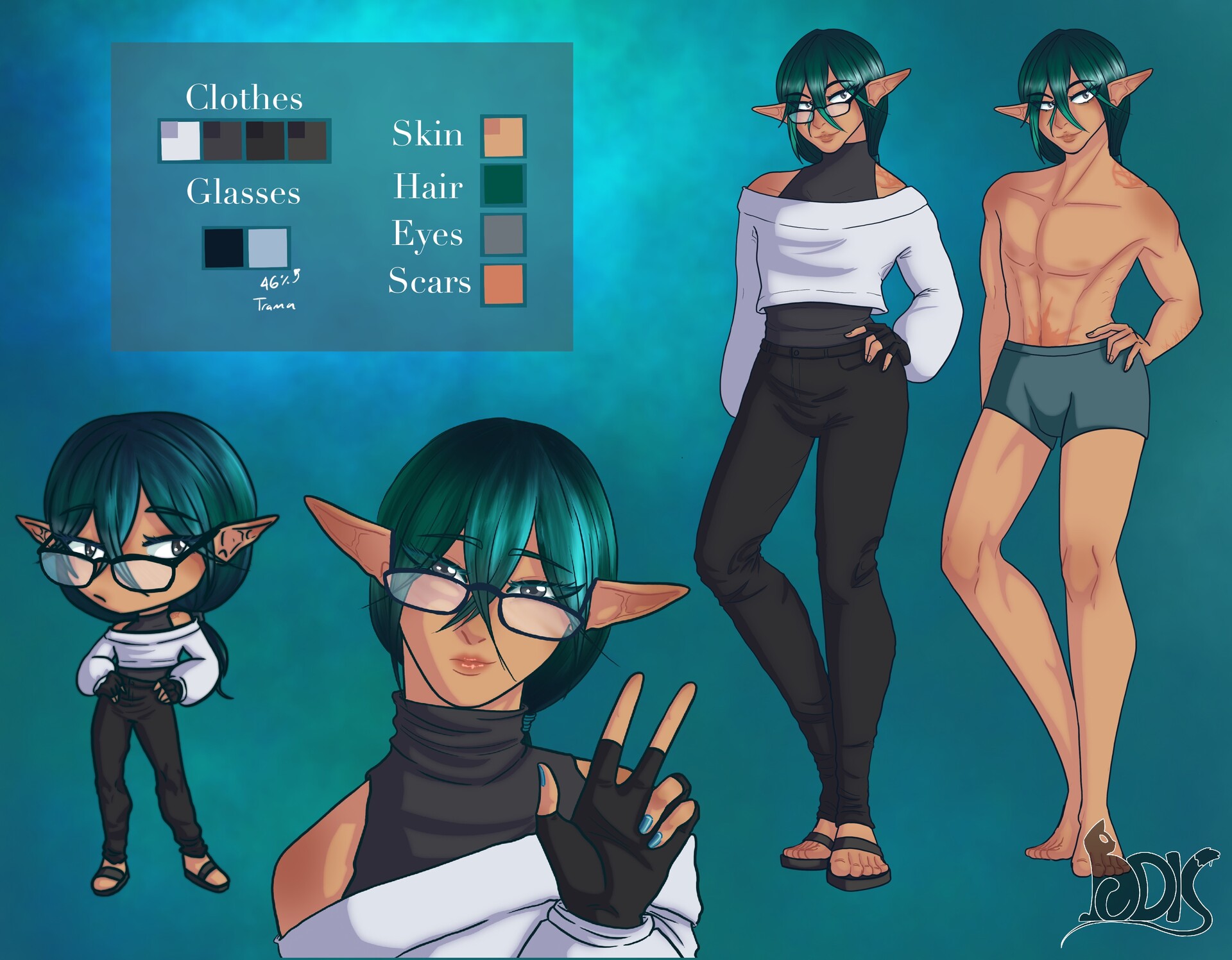 ArtStation - Dorian’s full body Character Sheet