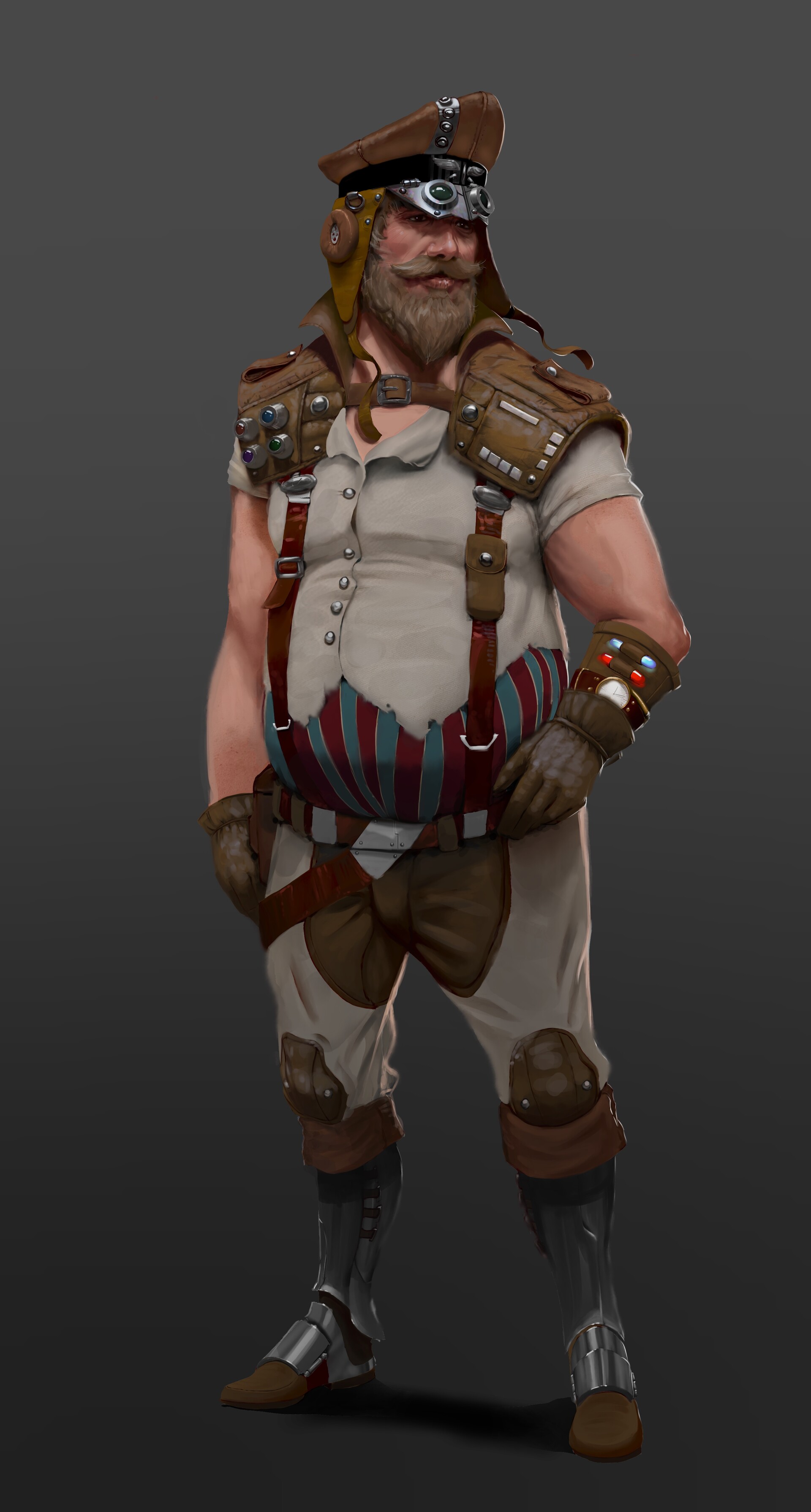 Artstation Steampunk Airship Captain