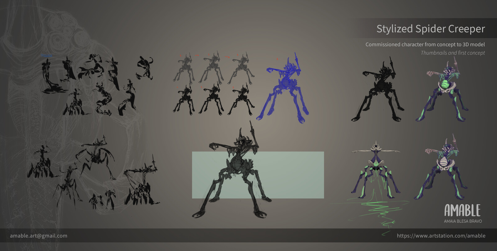 Amaia Blesa - Stylized Spider Creeper