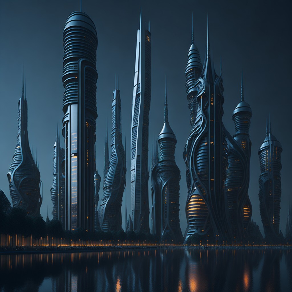 ArtStation - Futuristic sci-fi city Moscow