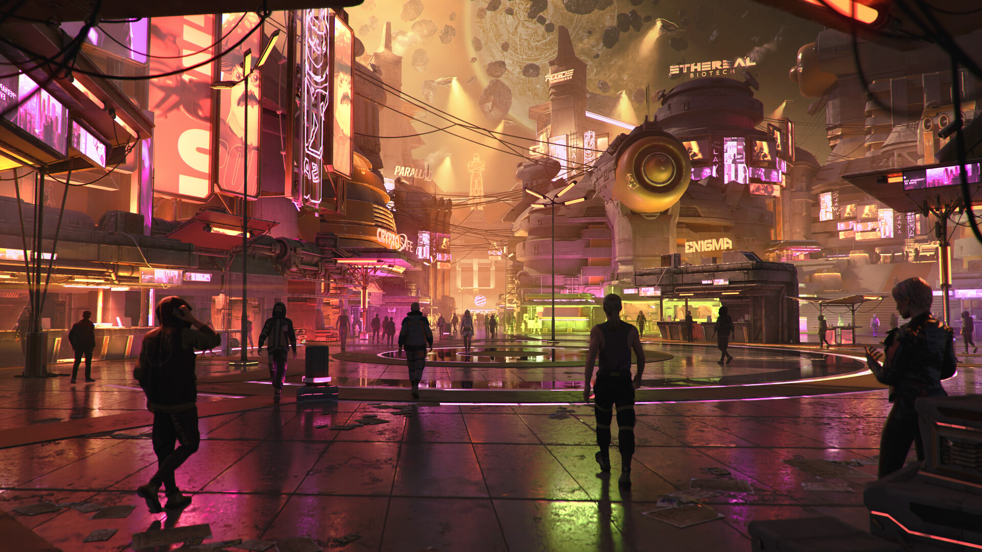 ArtStation - Wildcard Alliance - Frostburn Town Square