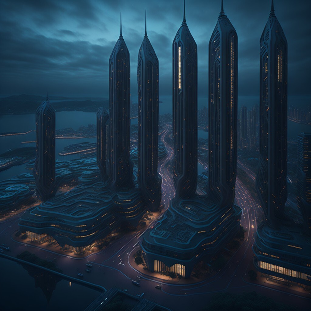ArtStation - Futuristic city Vladivostok