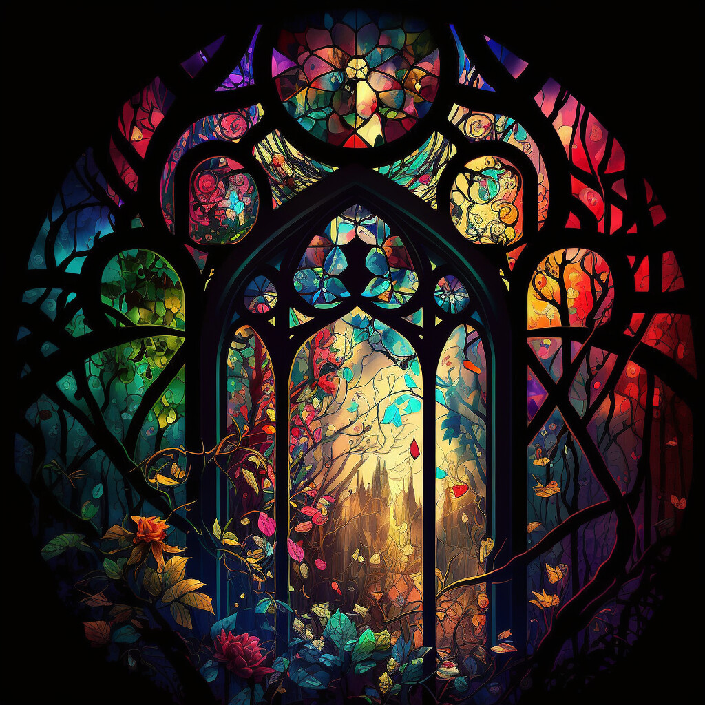 ArtStation - Fantasy Stained Glass v12