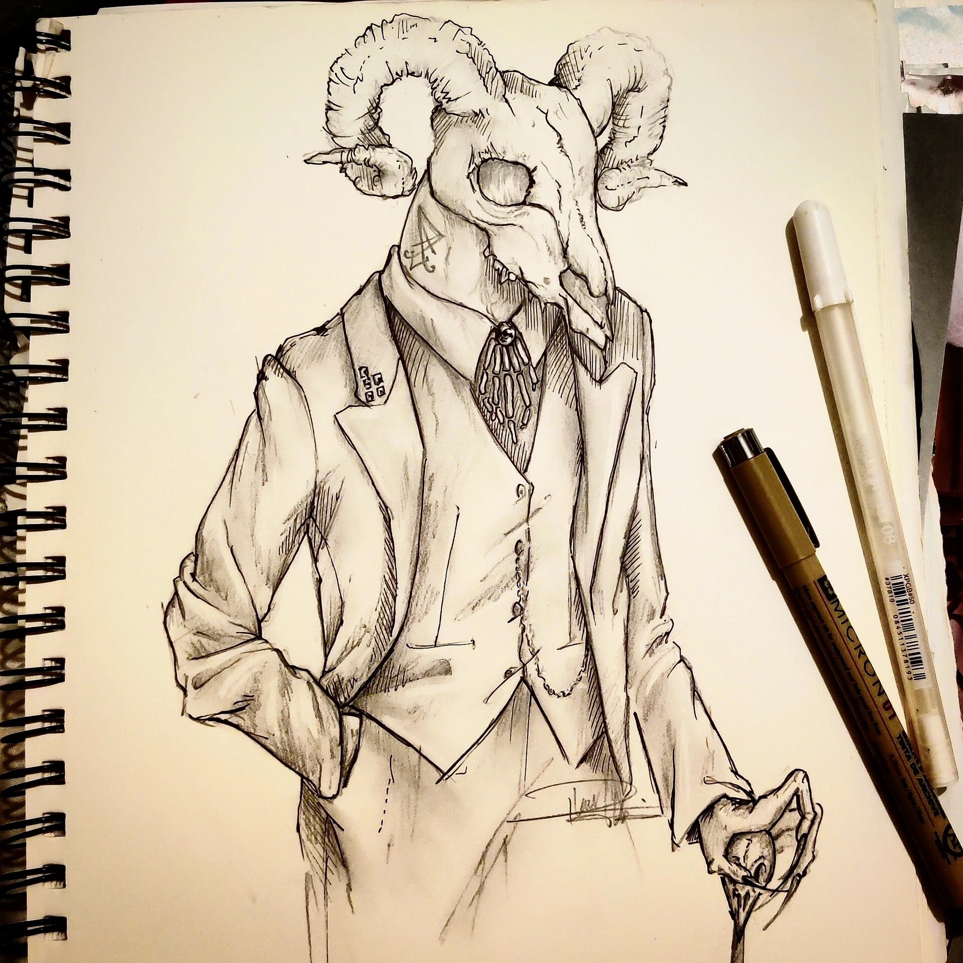 ArtStation - Sharp Dressed Demon sketch