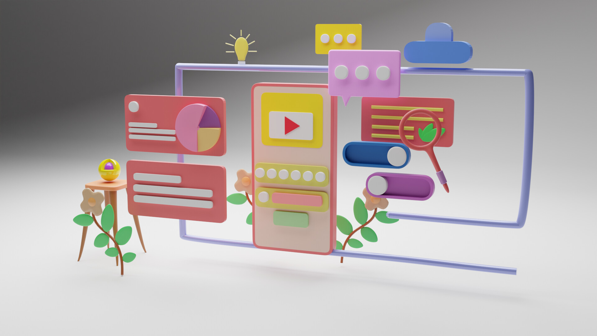 ArtStation - Basic 3D illustration youtube analytics