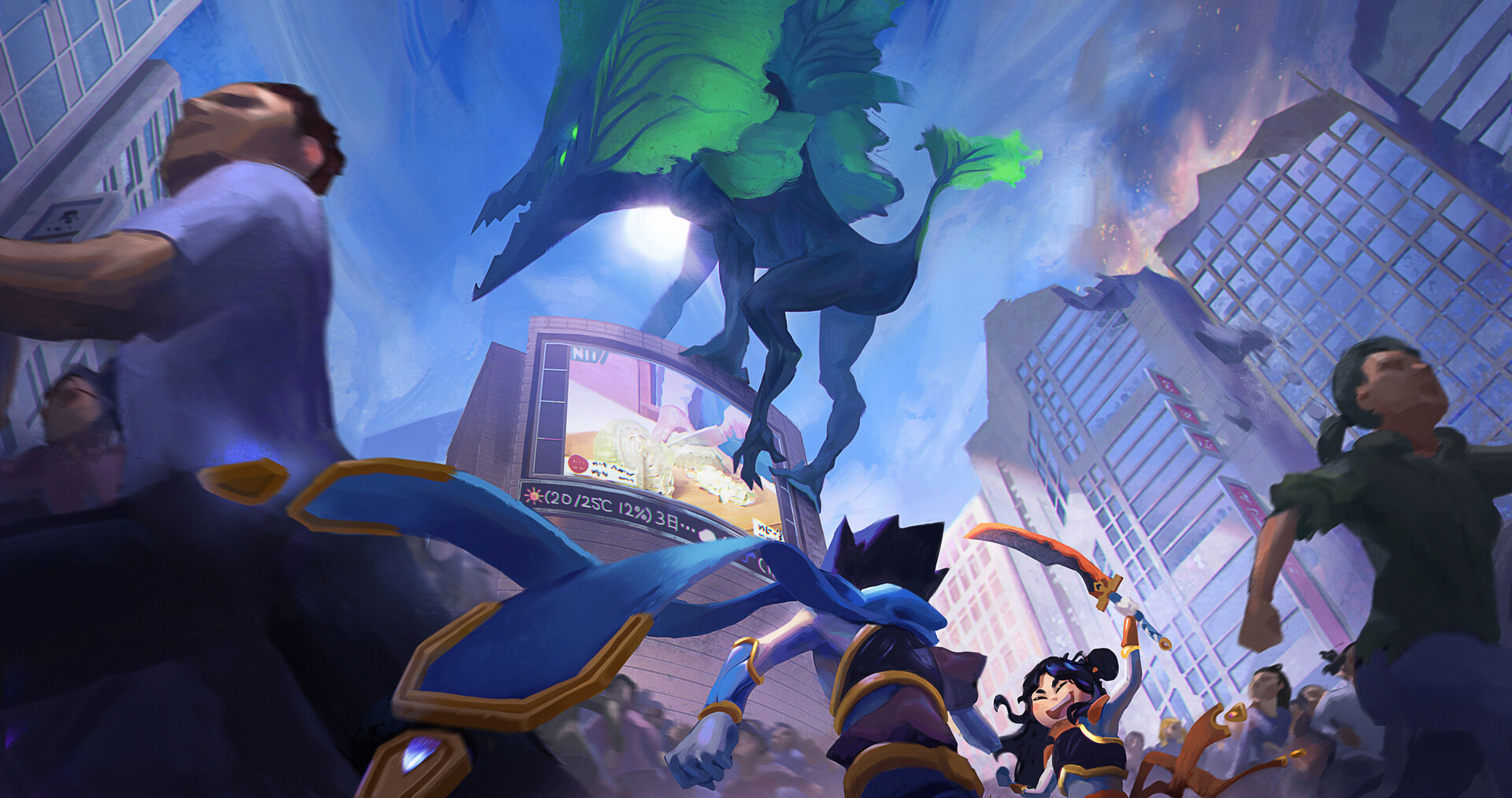 ArtStation - 87 - Afternoon Monster Chase