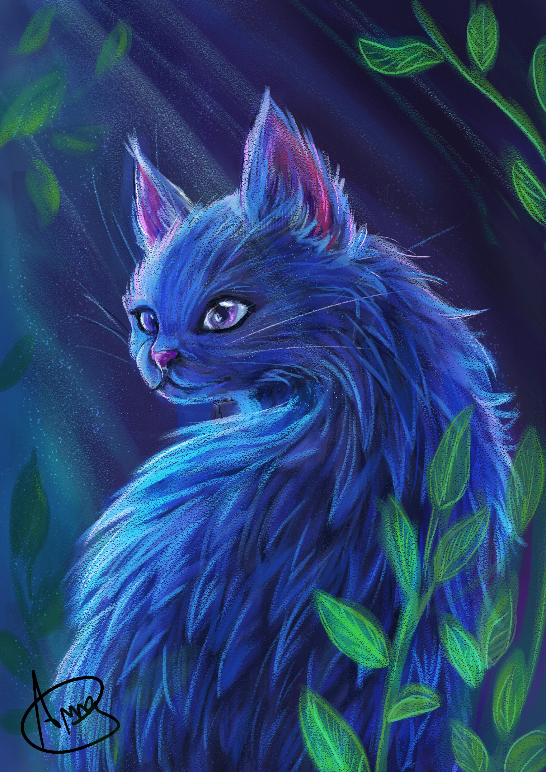 ArtStation - Blue Kitty