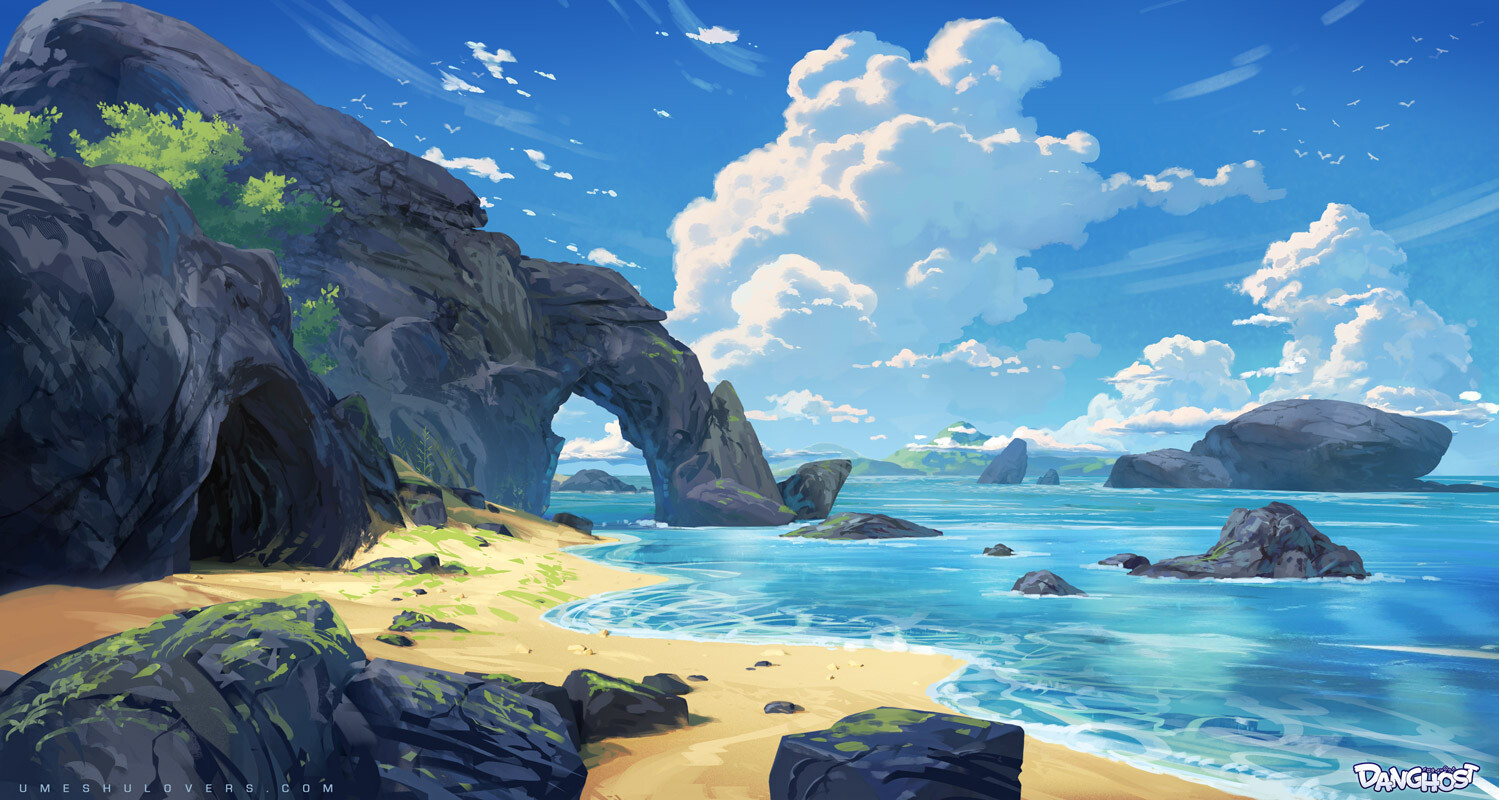 ArtStation - Danghost : coastline