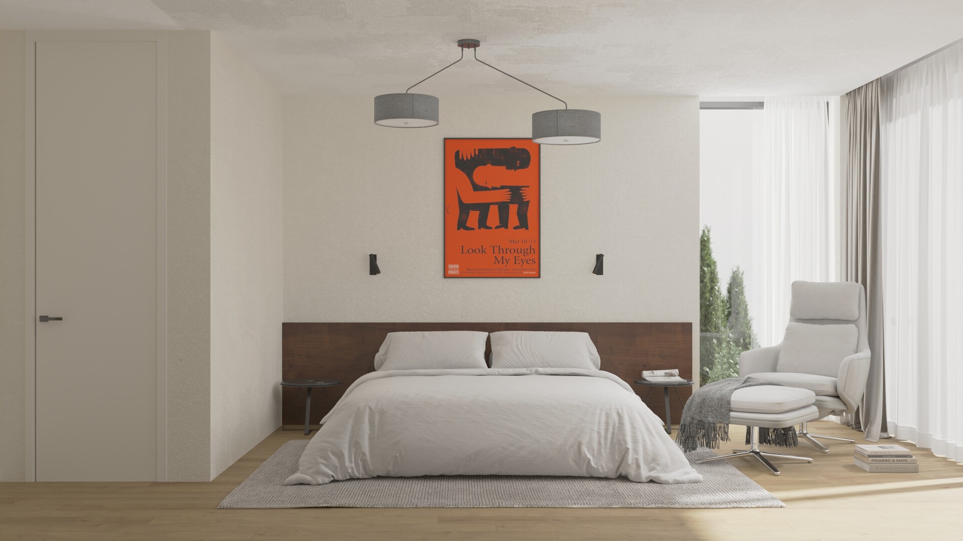 ArtStation - Bedroom visualization