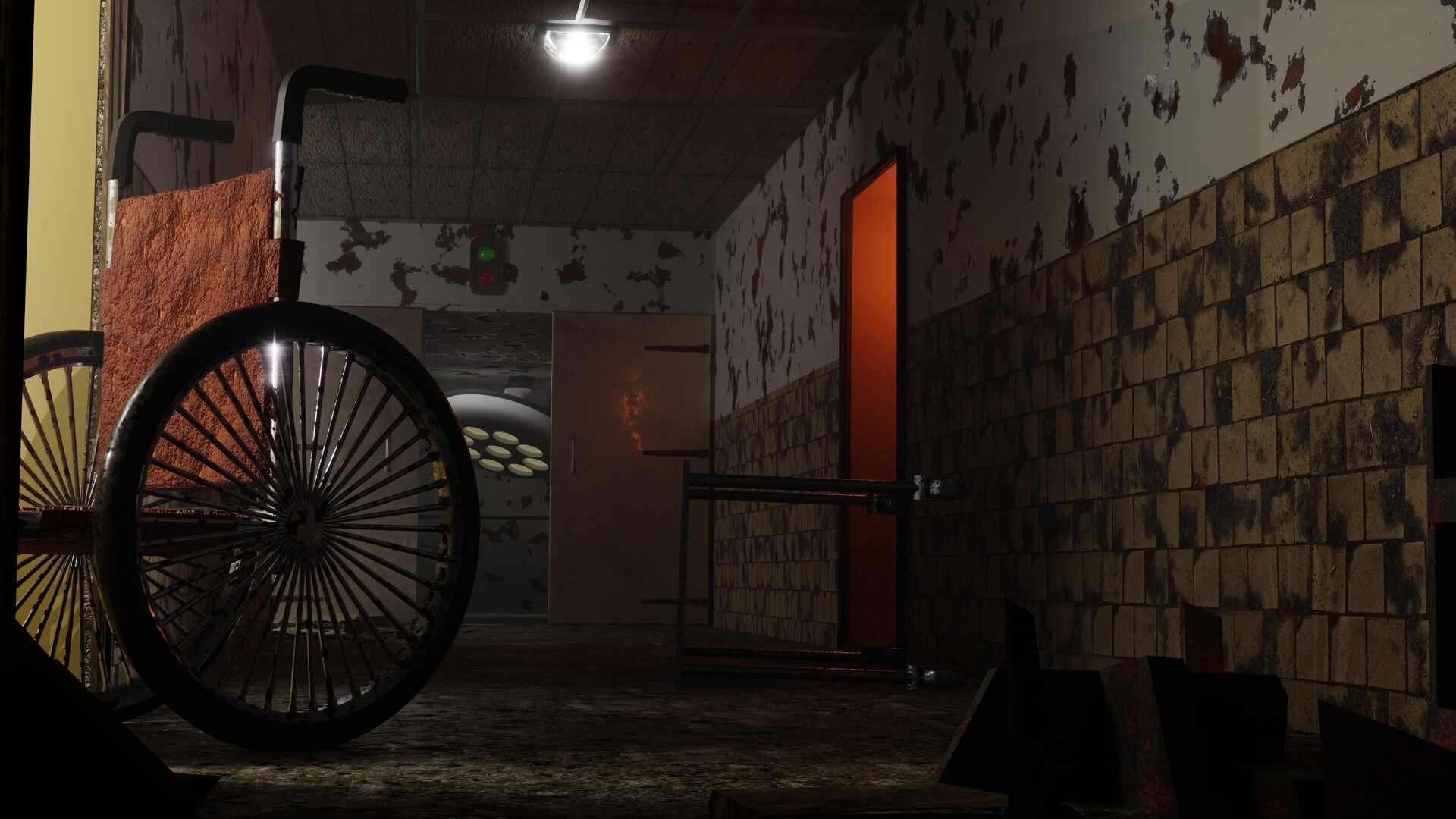 ArtStation - Haunted hallway