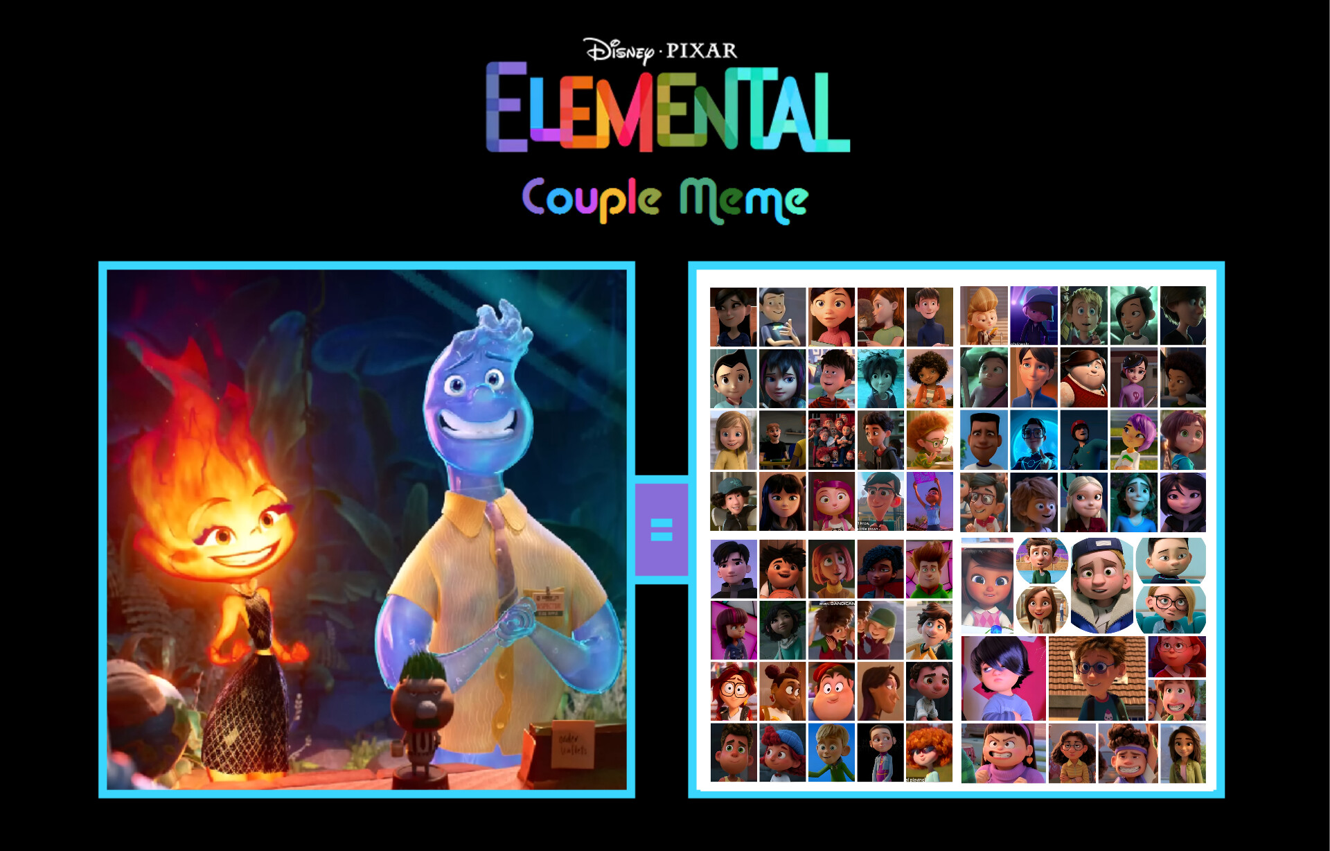 ArtStation - Elemental Couple Meme - The Boss Children Force World Tour ...