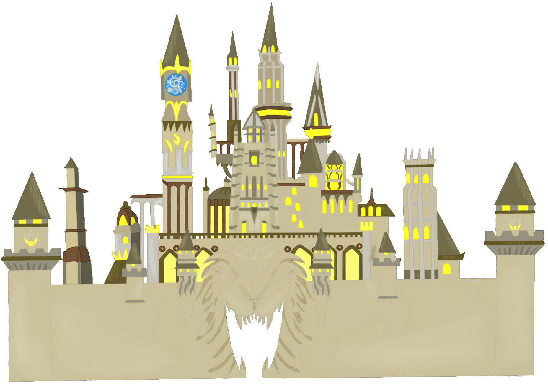 ArtStation - disney castle dungeons and dragons gohst of lion