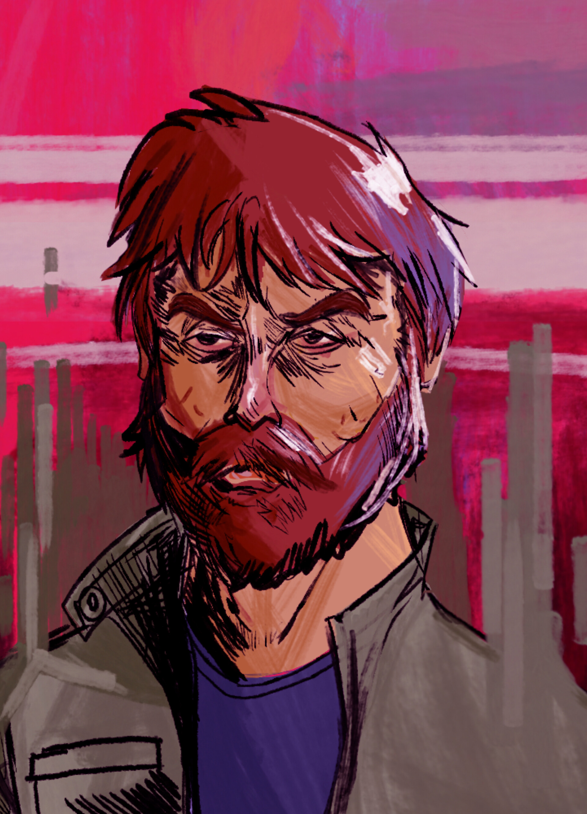 Zack Clements - Disco Elysium Style Portraits