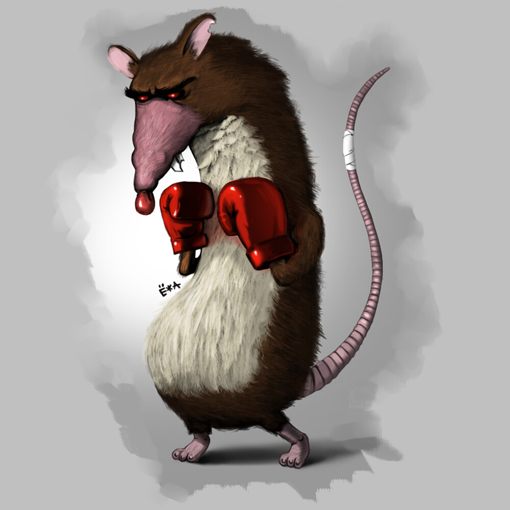 ArtStation - boxing rat