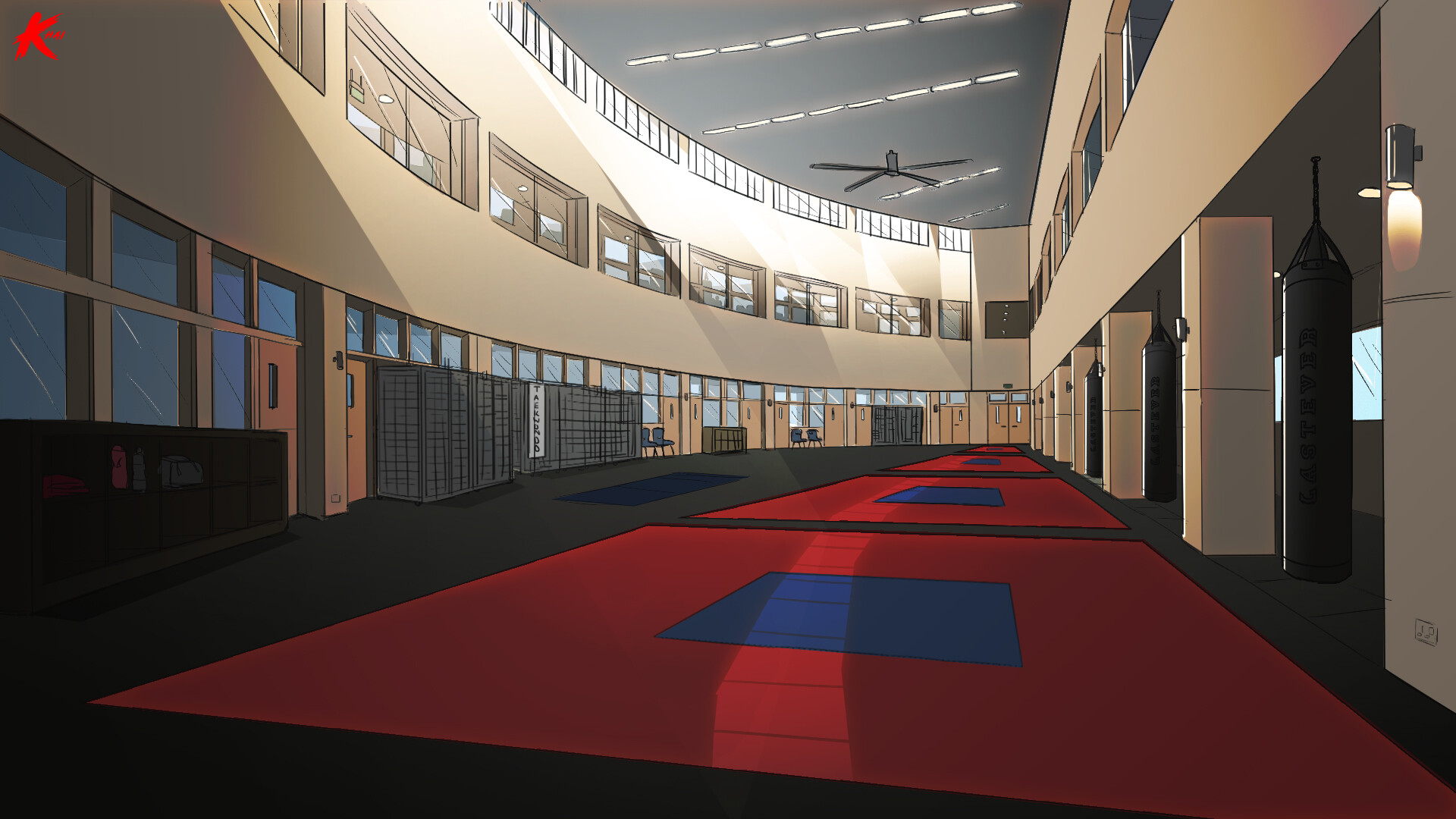 Khai Artz - Taekwondo Background Training Ground Design