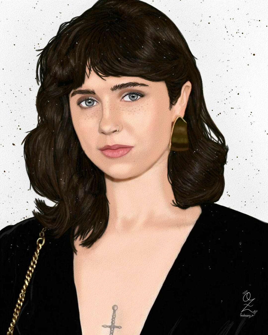 ArtStation - Clairo Portrait Art by Oz Galeano