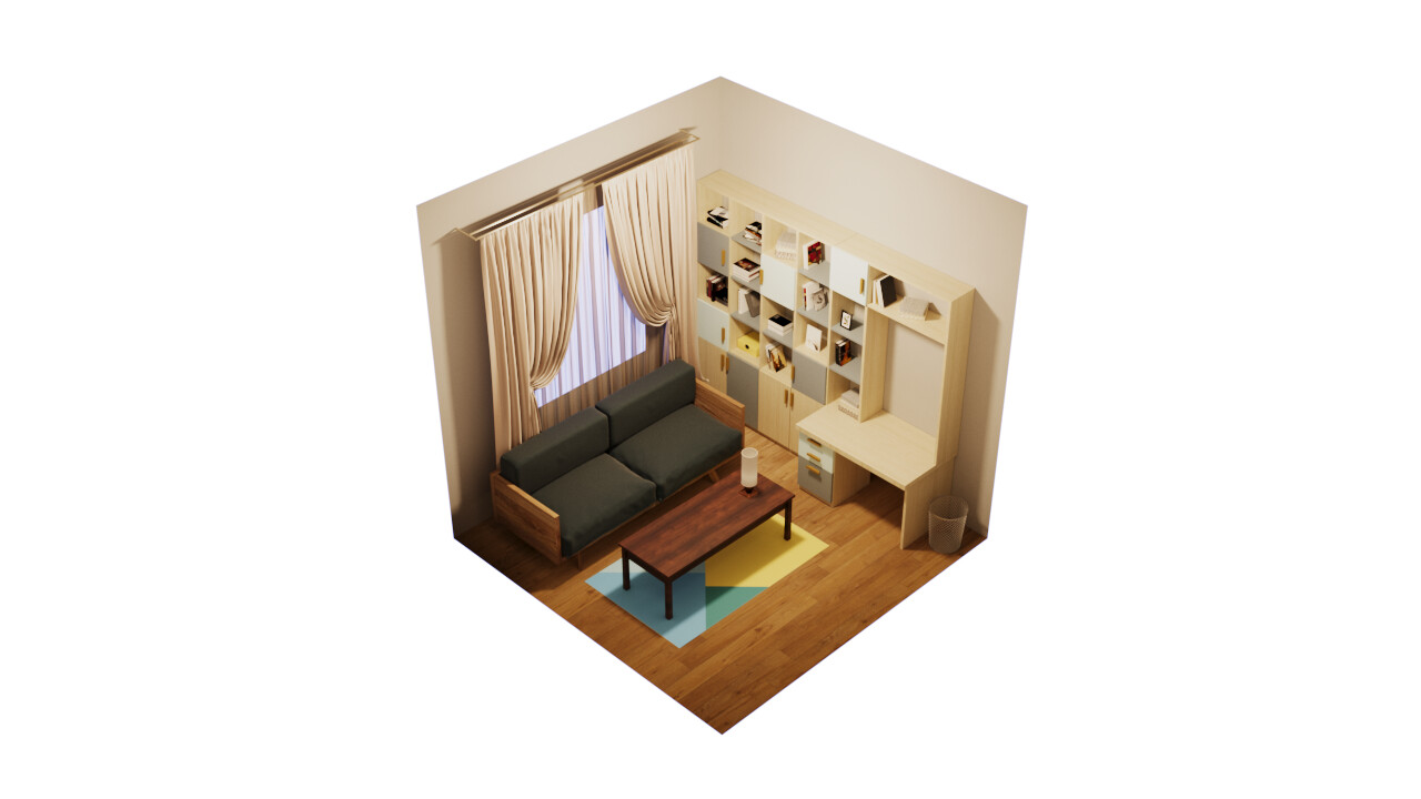 ArtStation - Isometric interior