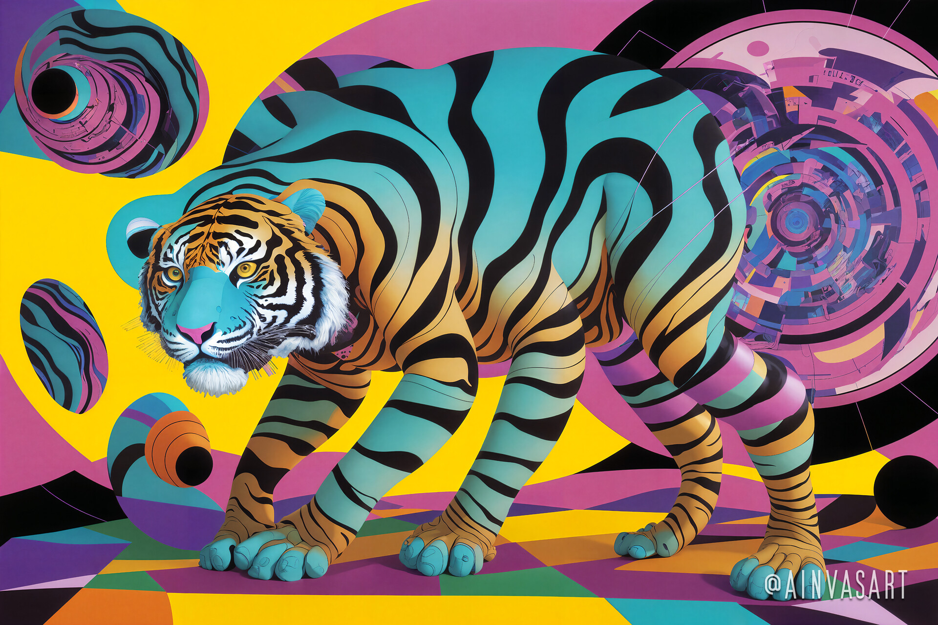 ArtStation - Abstract tiger