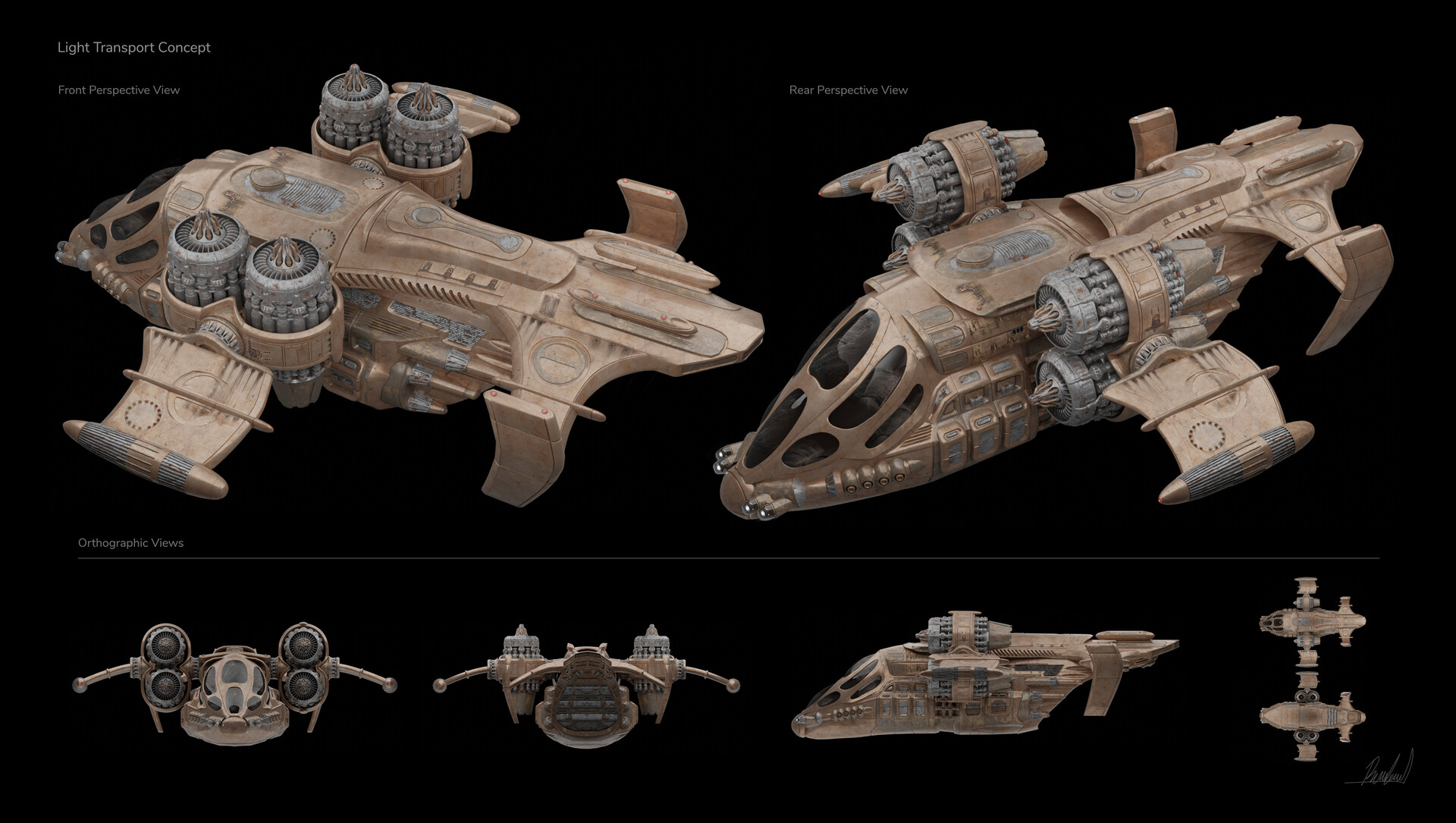 ArtStation - Transport Ship
