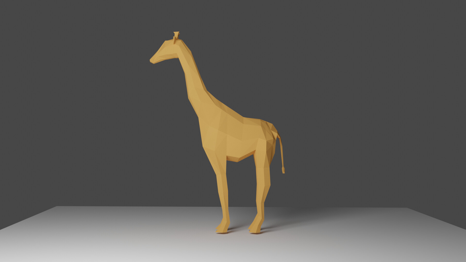 ArtStation - Low Poly Giraffe
