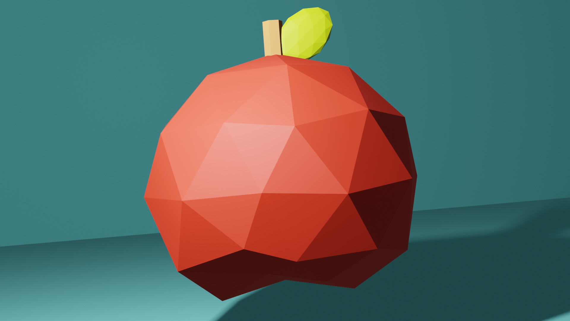 ArtStation - Very Low Poly Apple