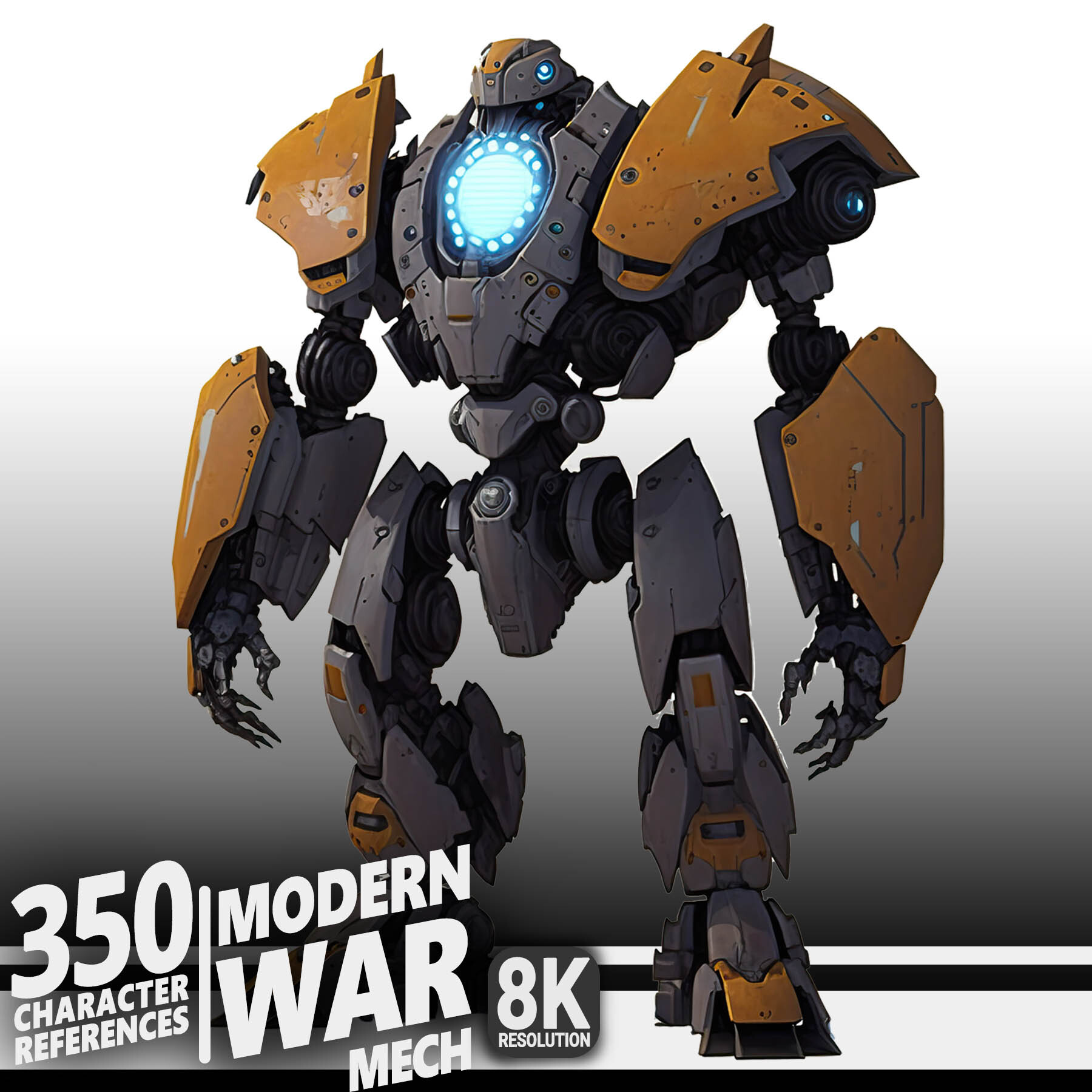 ArtStation - 350 Modern War Mech - VOL 02 - Character References | 8K Res
