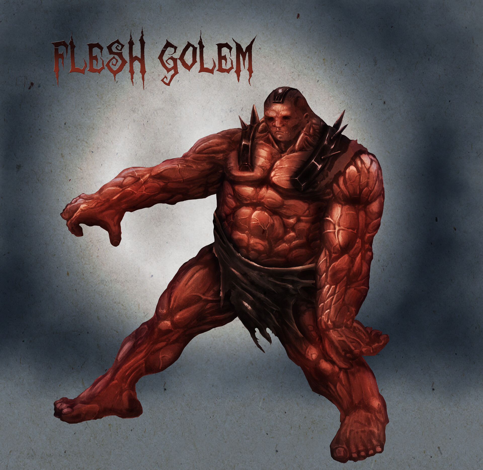 damiano di marco - WARRIOR GIRL VS FLESH GOLEM - DND SCENE FROM THE ...