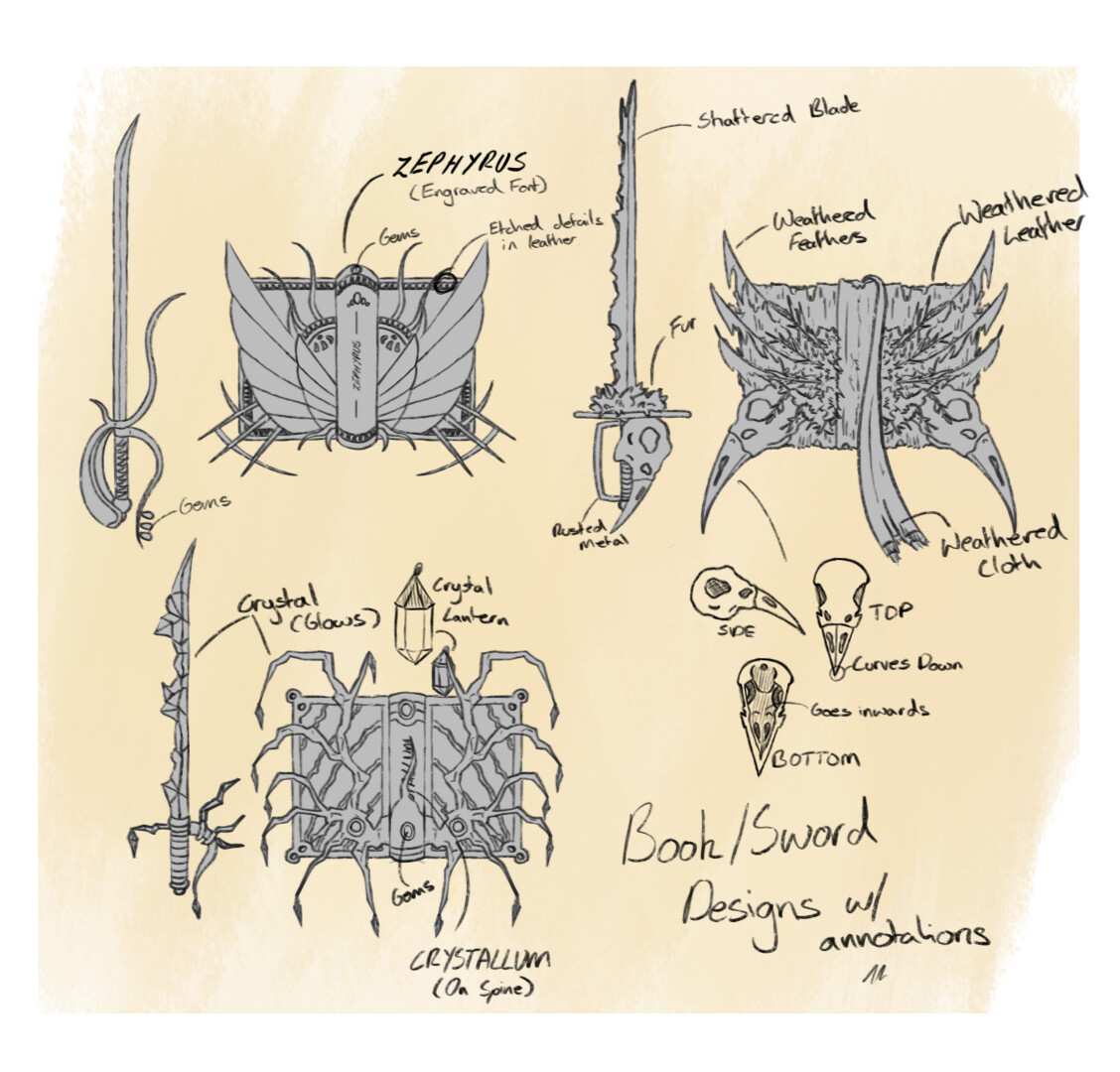 Zofia McHardy - Magic Book/Sword Weapon Design