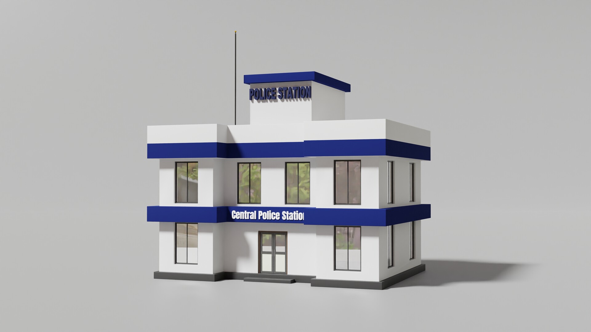 ArtStation - Central Police Station 3D Model