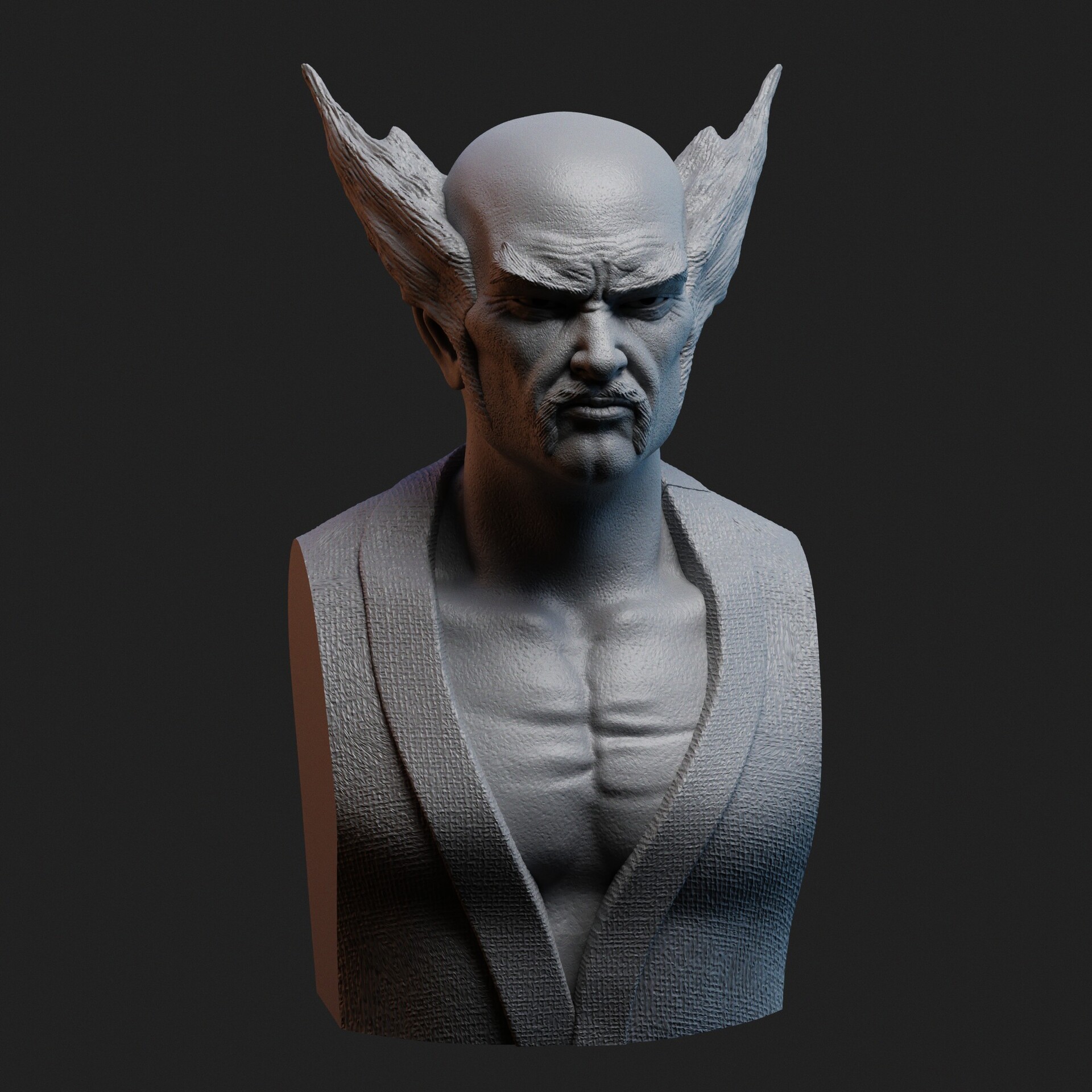 ArtStation - Heihachi Mishima Bust for 3D Printing