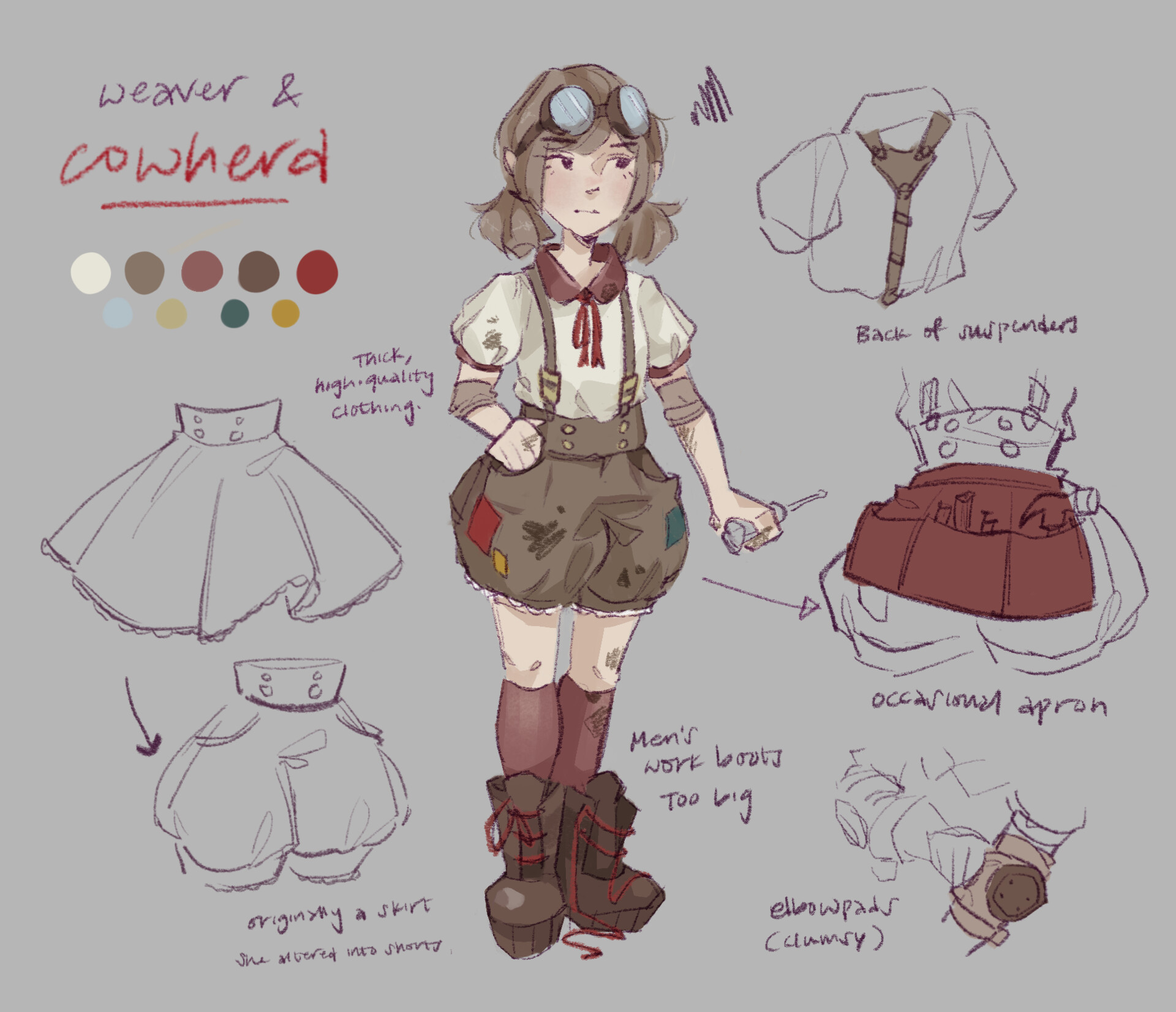 ArtStation - inventor girl costume design