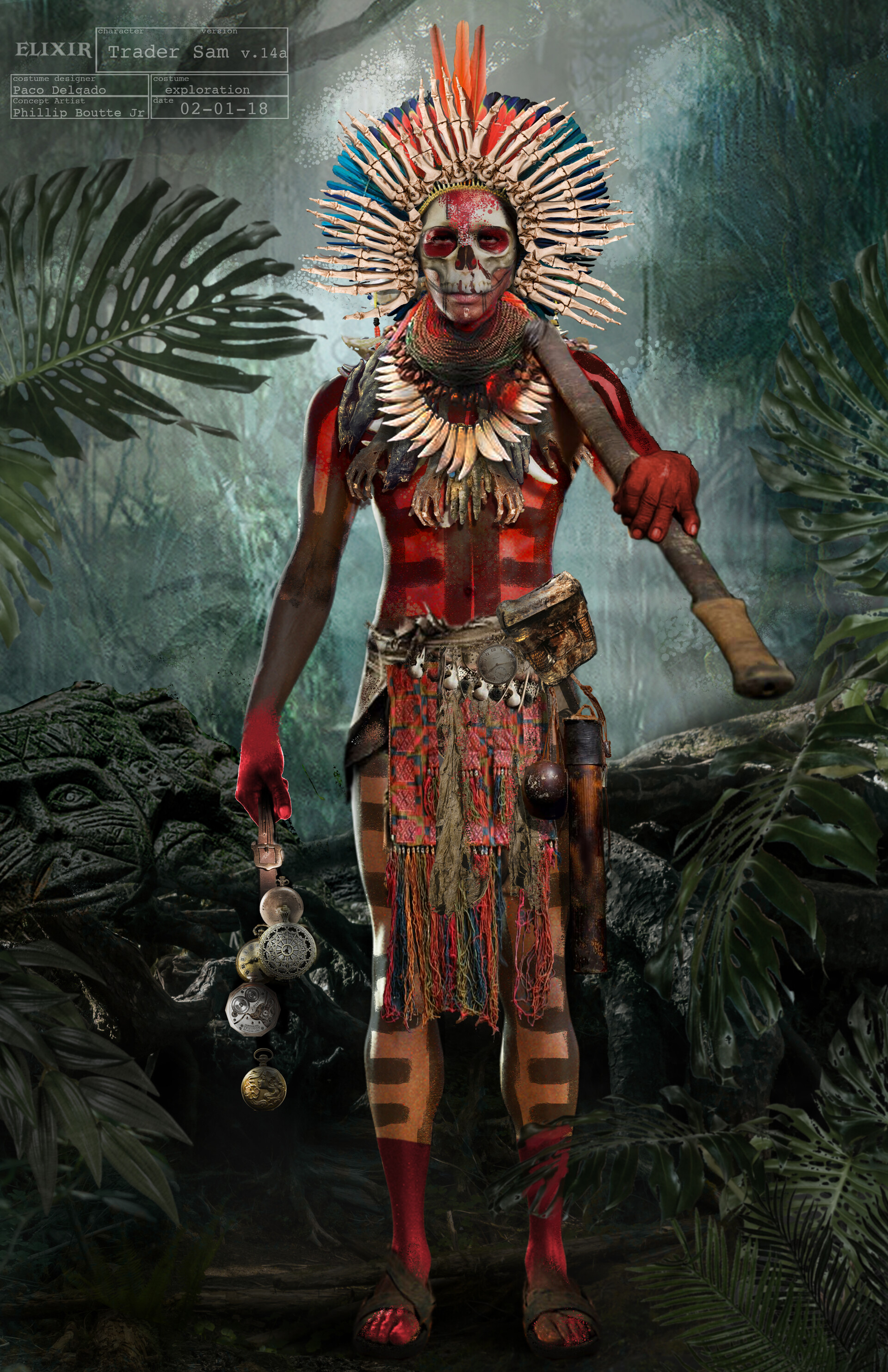 ArtStation - Jungle Cruise: Trader Sam ( Puka Michuna tribe)