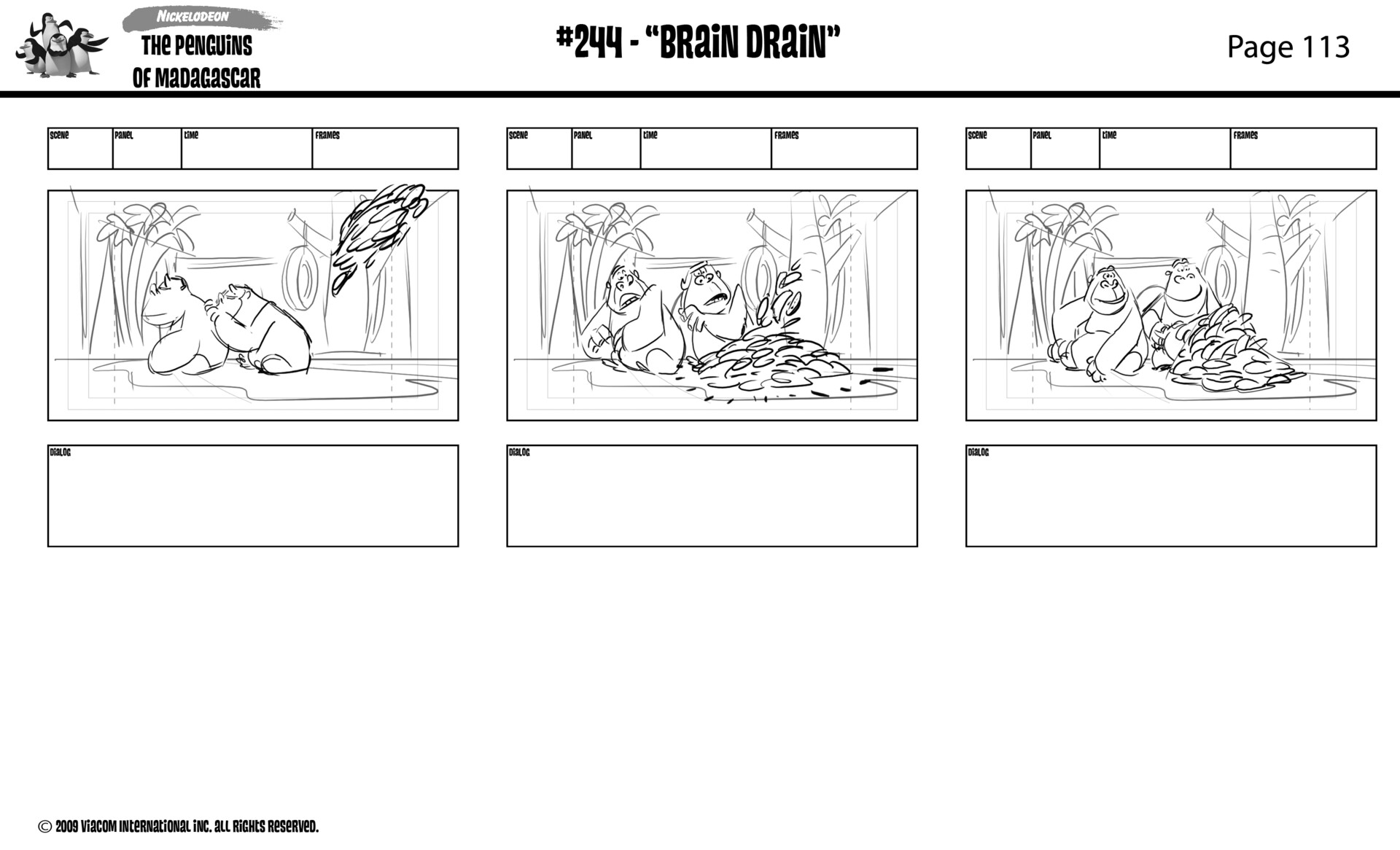 Thomas Bernardo - Storyboards - Penguins of Madagascar - Brain Drain ...