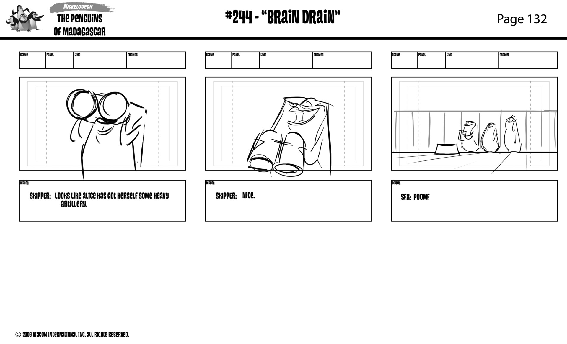 Thomas Bernardo - Storyboards - Penguins of Madagascar - Brain Drain ...