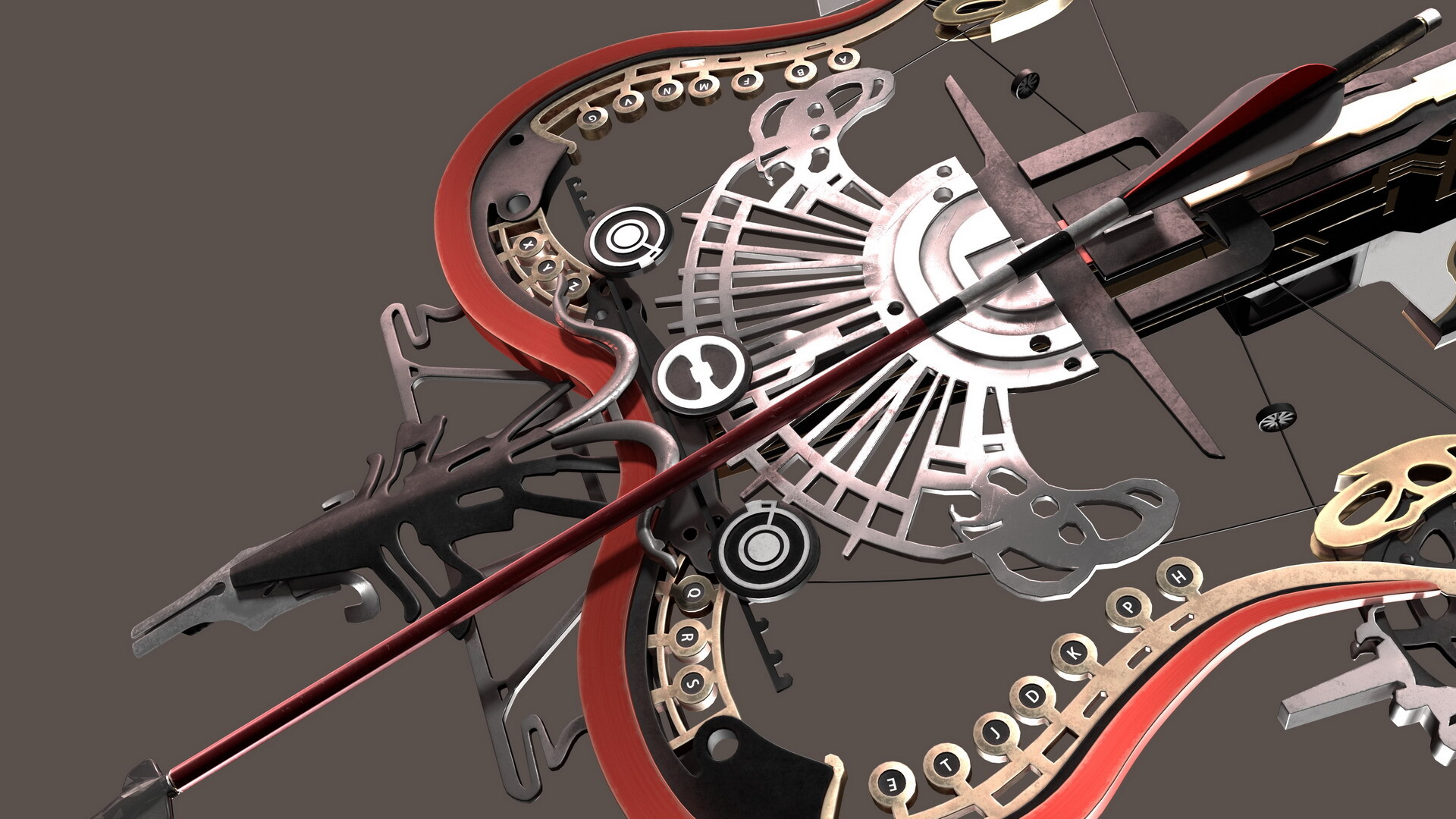 ArtStation - Arknights Pozyomka weapon modeling practice