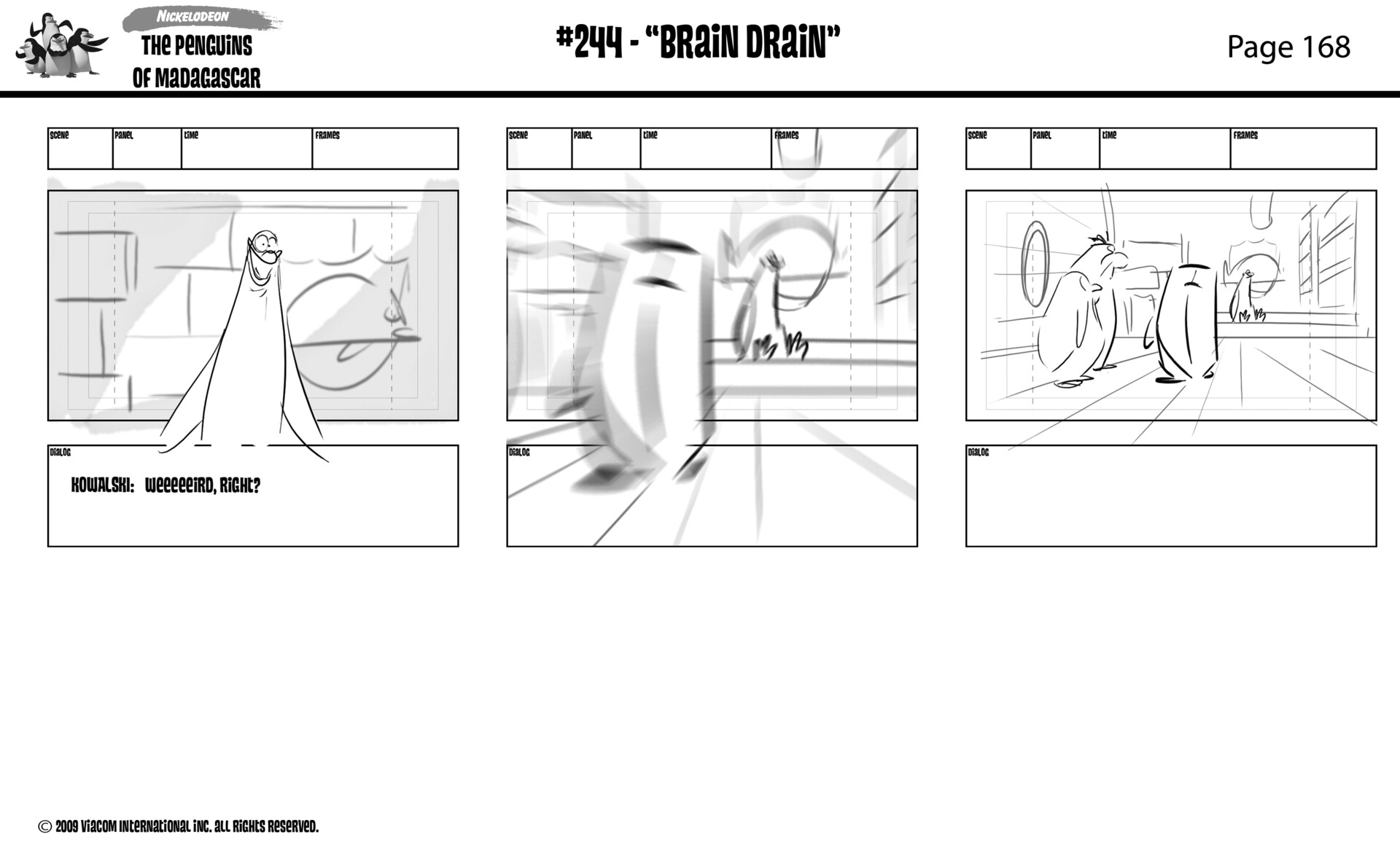 Thomas Bernardo - Storyboards - Penguins of Madagascar - Brain Drain ...