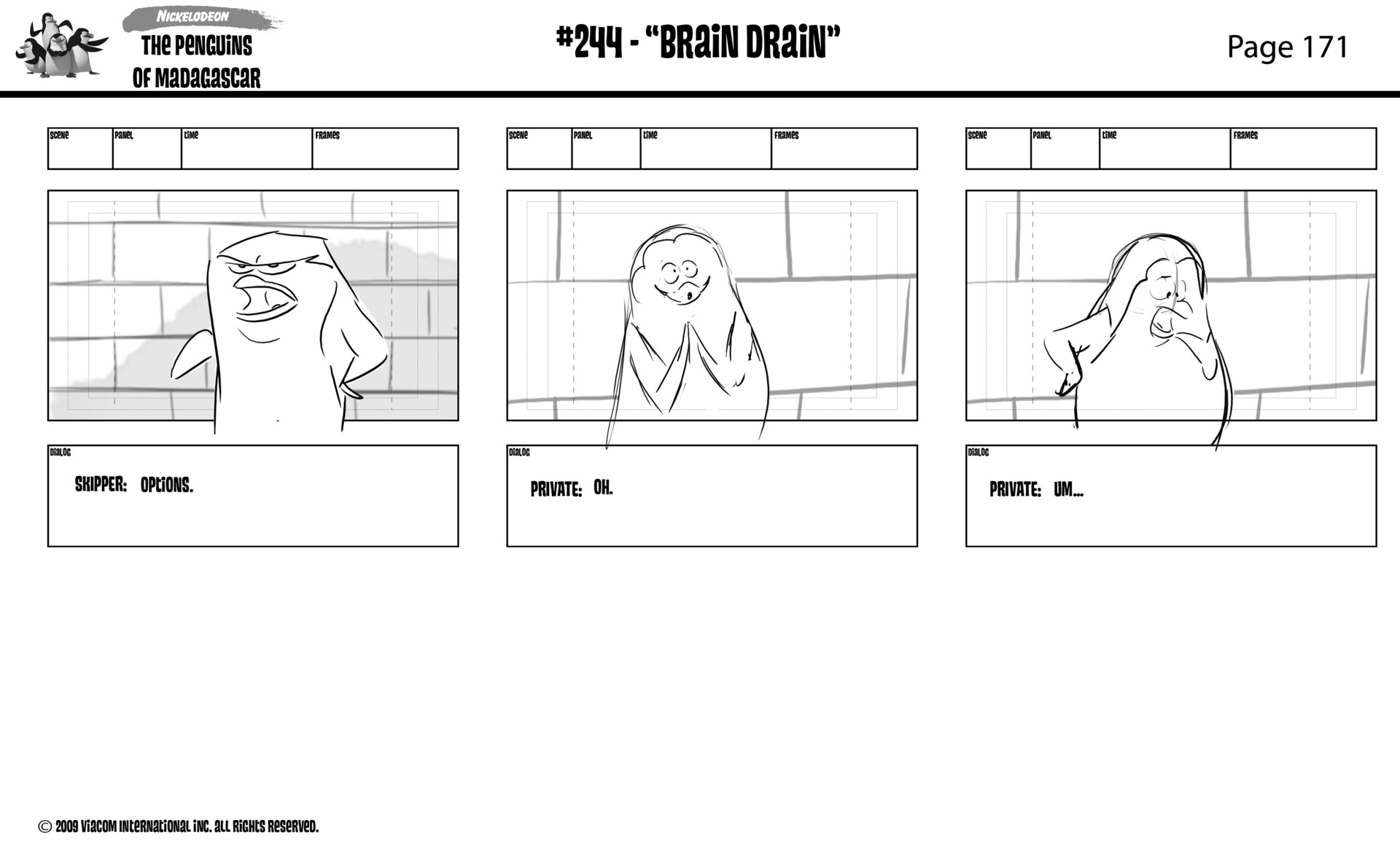 Thomas Bernardo - Storyboards - Penguins of Madagascar - Brain Drain ...