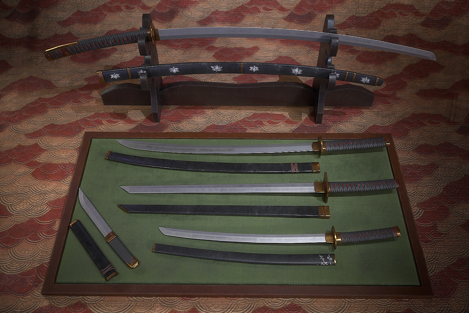 Daniil Wallenstain - Pack of Japanese melee weapons