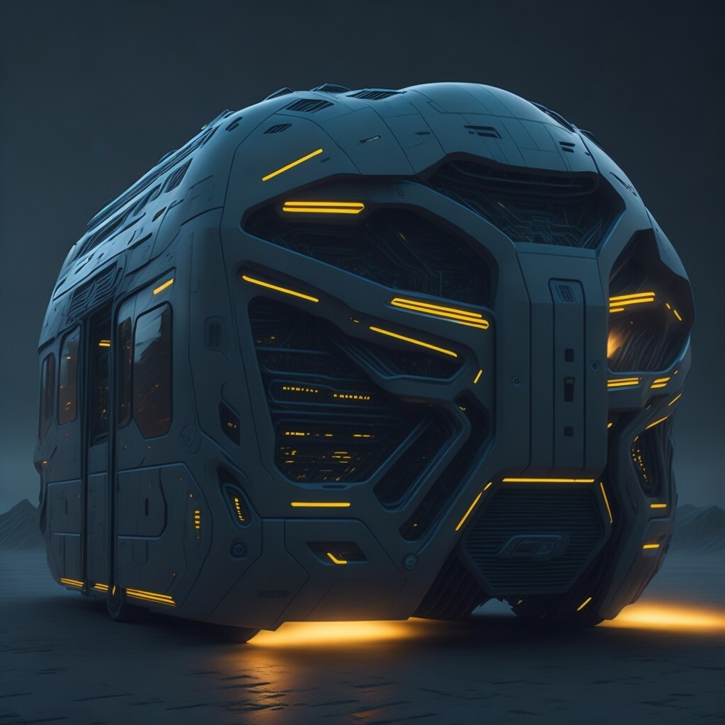 ArtStation - Future sci-fi bus