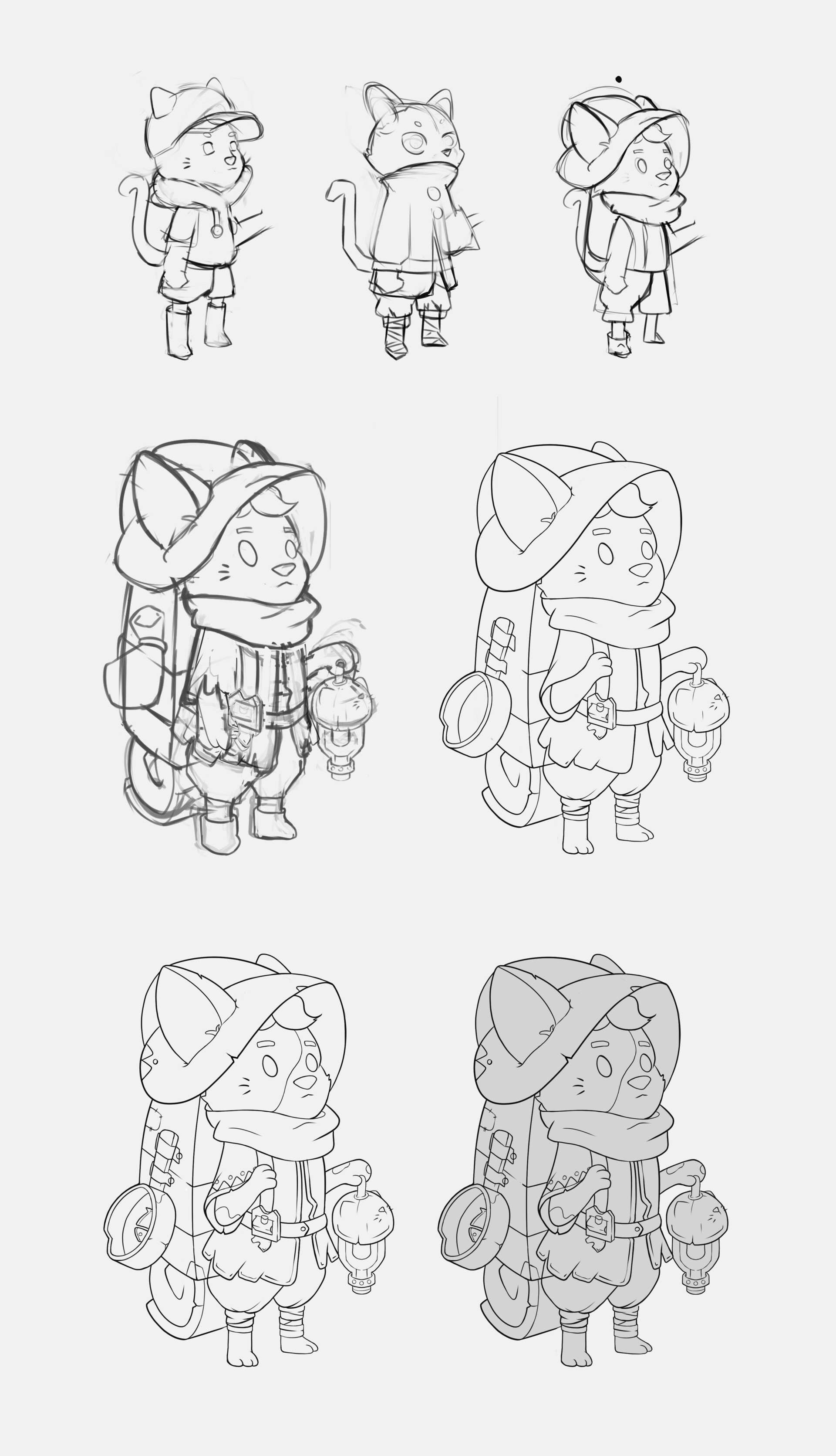 ArtStation - Cat Traveler - character design