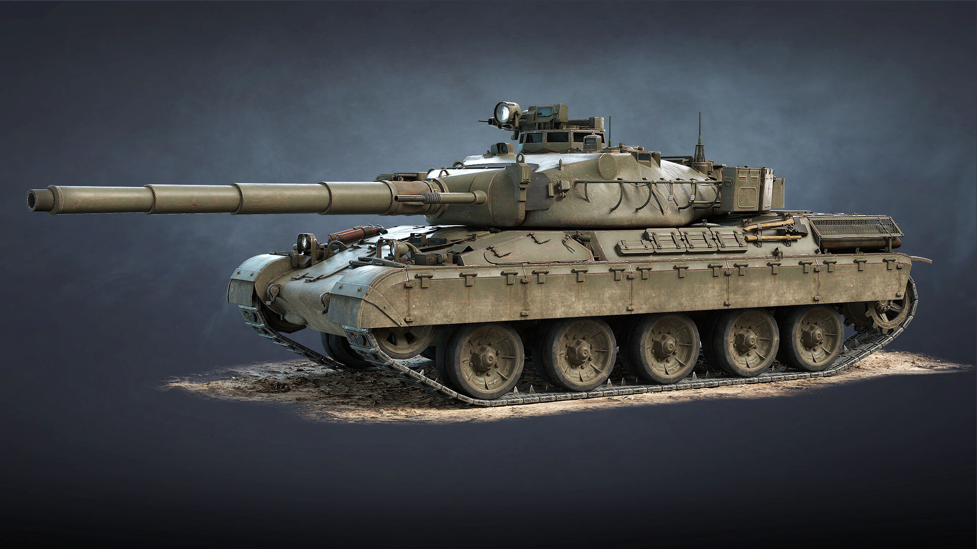 Serhii Ryzhkov - AMX-30B2 Low-Poly